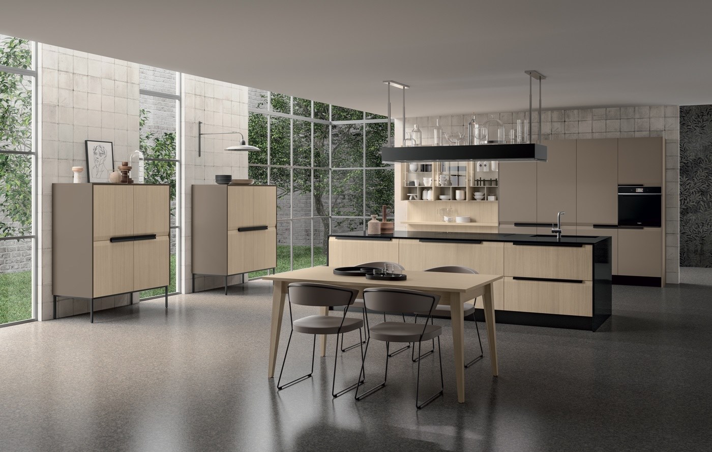 CHANTAL Fitted kitchen with island By Febal Casa | design Alfredo Zengiaro