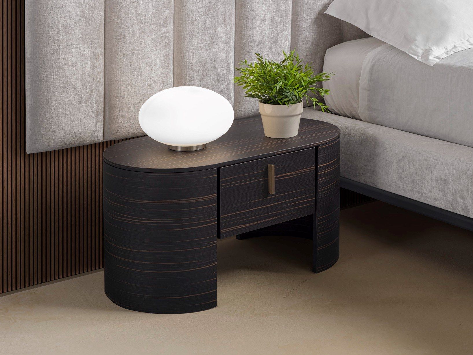 CHARLIE | Bedside table By Conte - Italian Bed Design design Joe Garzone