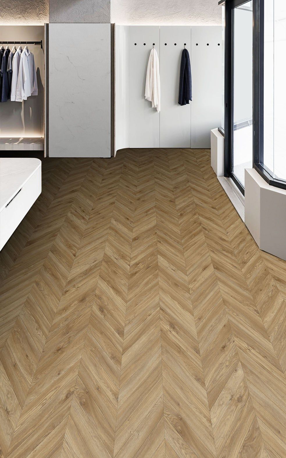 STUDIO MOODS - CHEVRON Pavimento in LVT By IVC Commercial