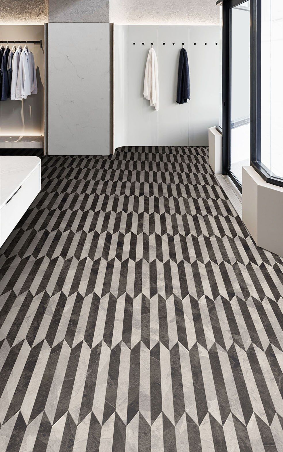 STUDIO MOODS - CHEVRON Pavimento in LVT By IVC Commercial