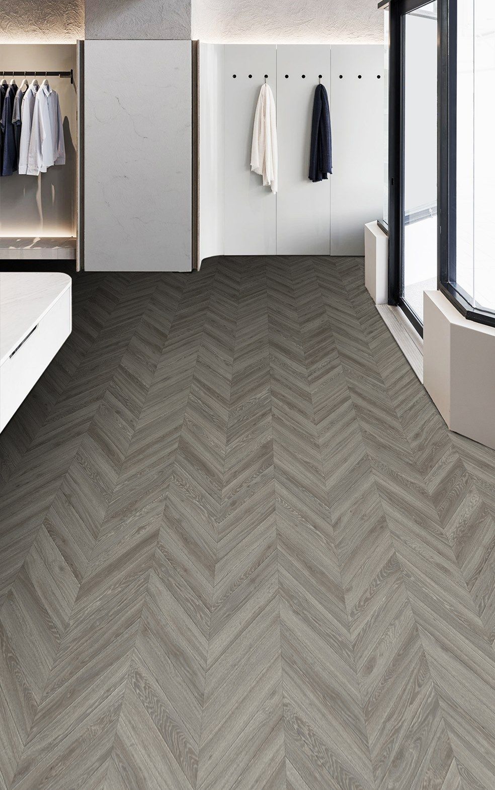 STUDIO MOODS - CHEVRON Pavimento in LVT By IVC Commercial