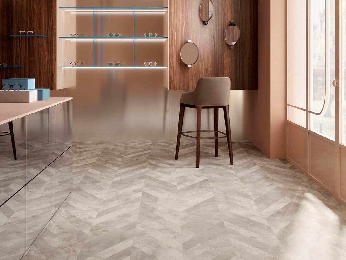 STUDIO MOODS - CHEVRON Pavimento in LVT By IVC Commercial