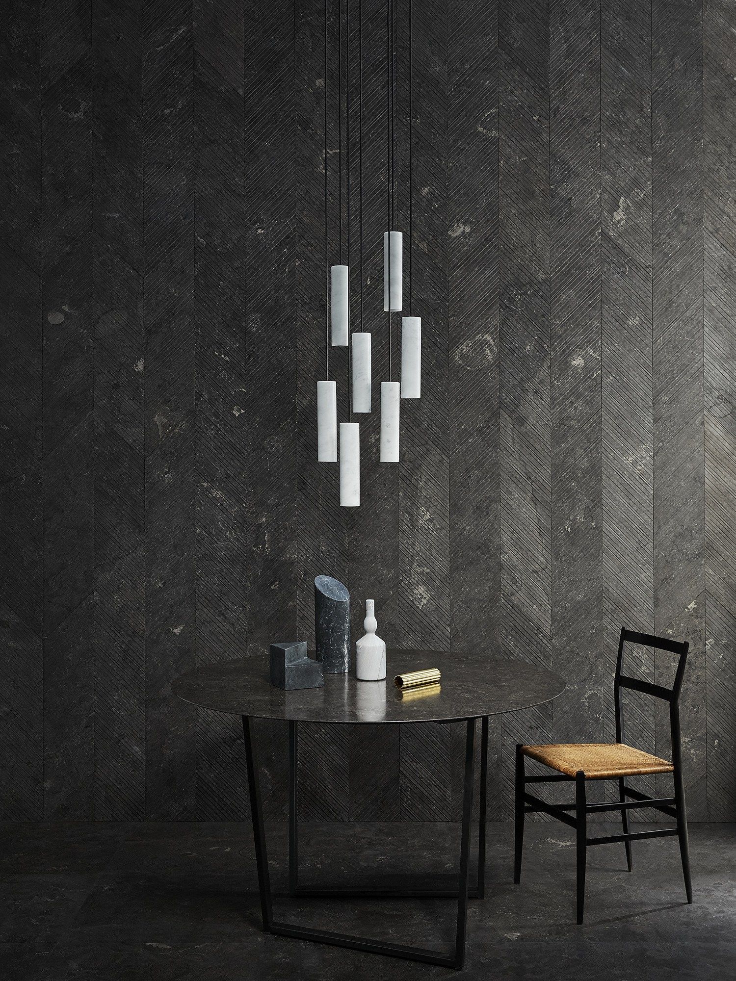 CHEVRON Stone flooring By Salvatori