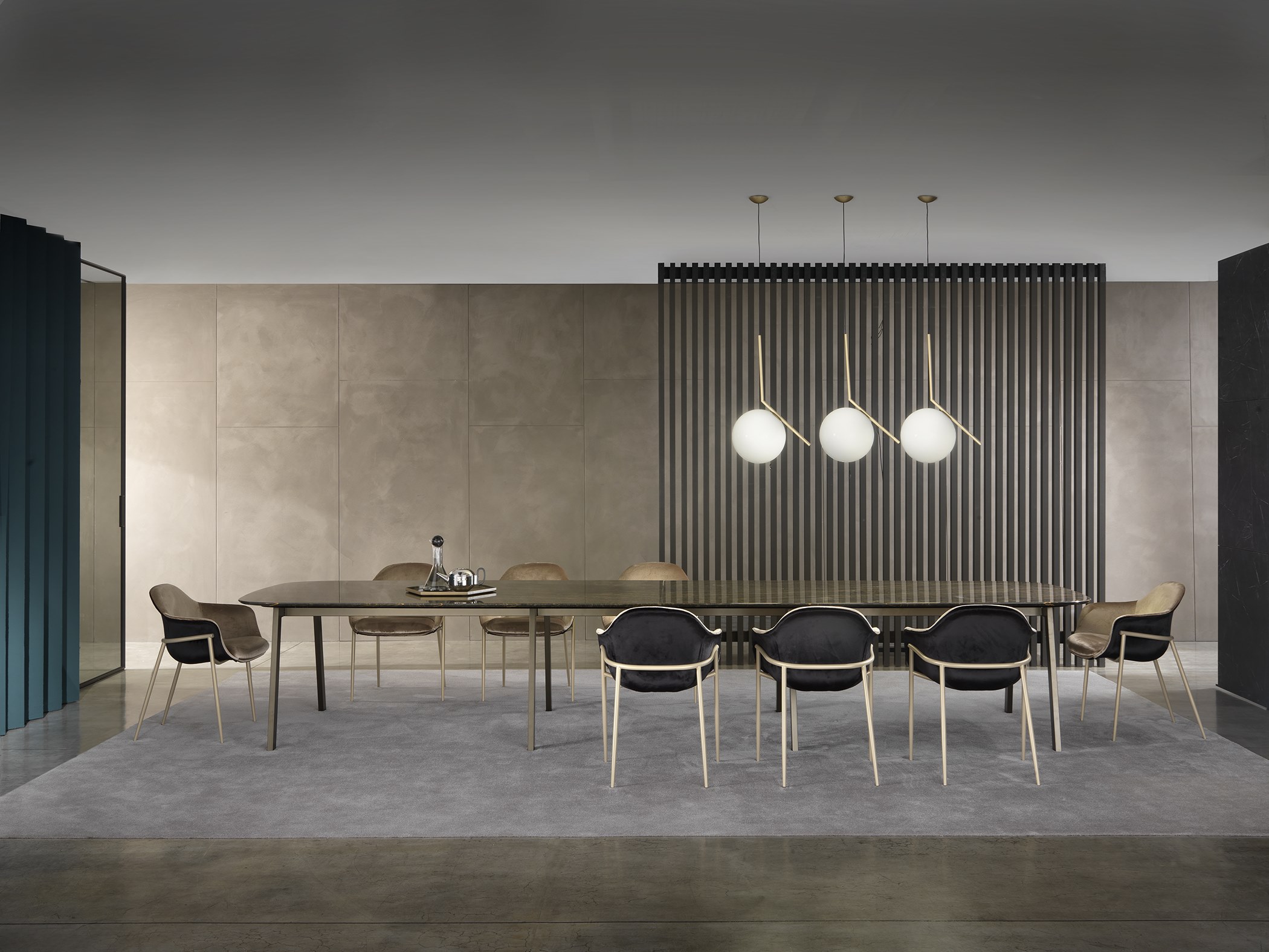 CHIA METAL Fabric chair with armrests By Marelli | design Stefano ...