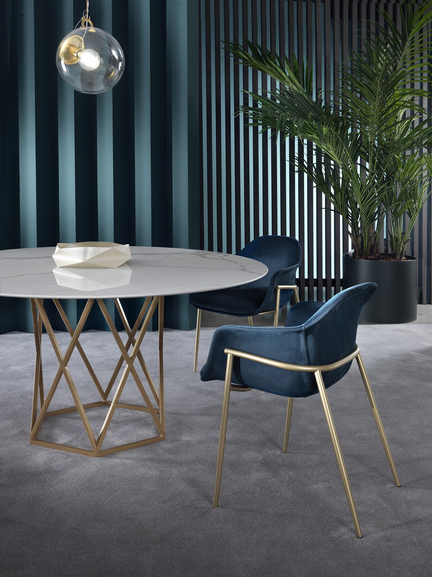 CHIA METAL Fabric chair with armrests By Marelli | design Stefano ...