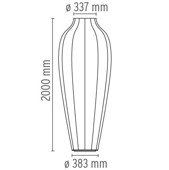 Cocoon resin floor lamp CHRYSALIS By FLOS design Marcel Wanders