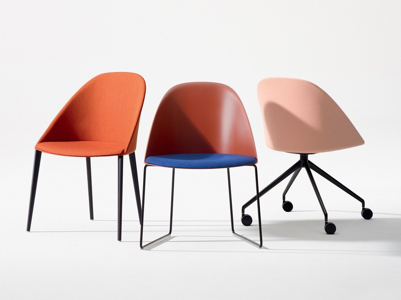 CILA | Chair with casters Cila Collection By arper design Lievore Altherr