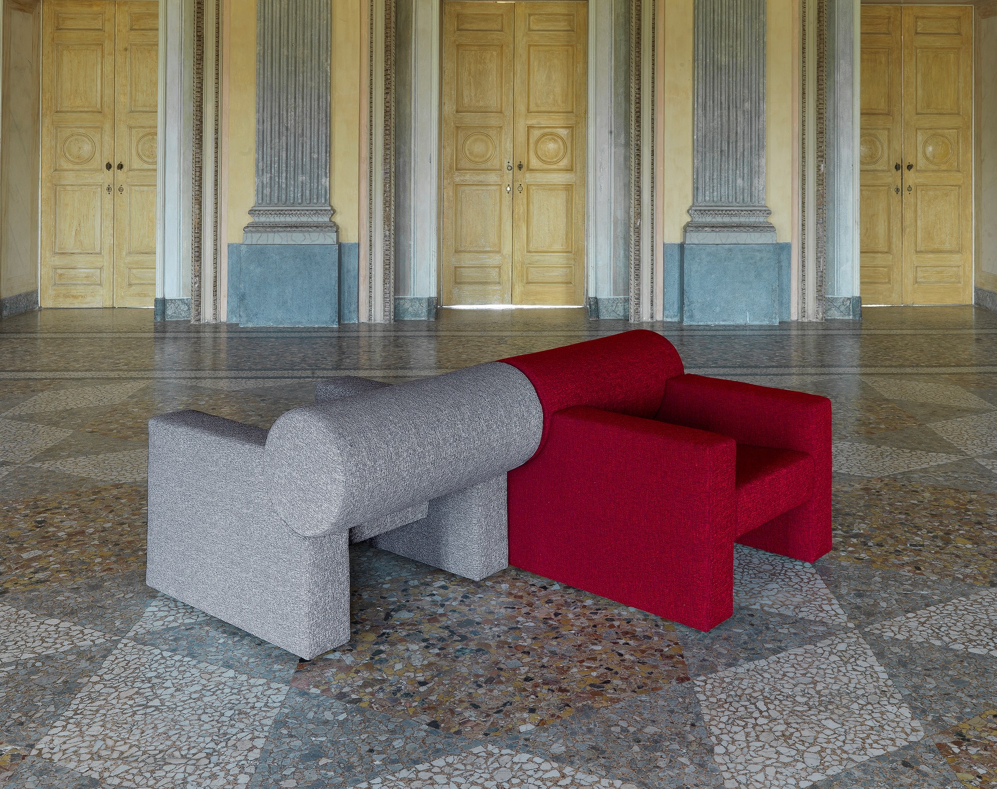 CILINDRO | Acoustic armchair By Caimi Brevetti design Claudio Bellini