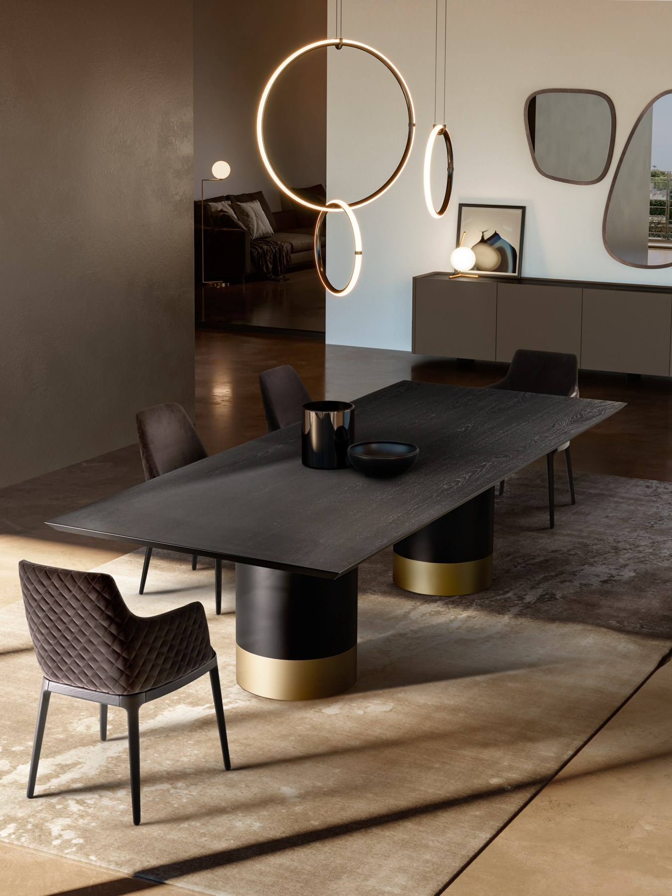 CILINDRO Rectangular wooden living room table By EFORMA | design Ollen Pal