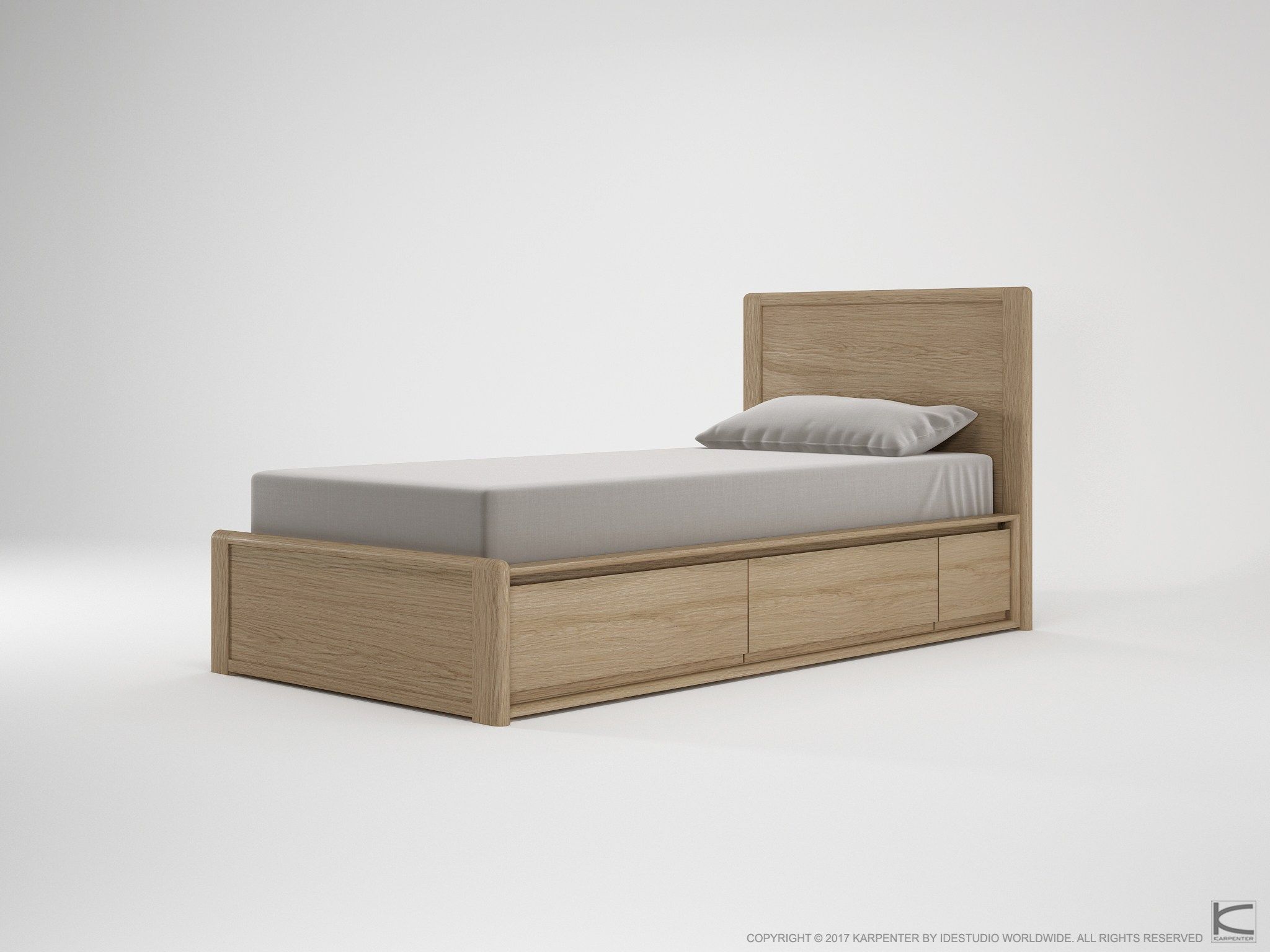CIRCA17 | Single bed By KARPENTER design Hugues Revuelta