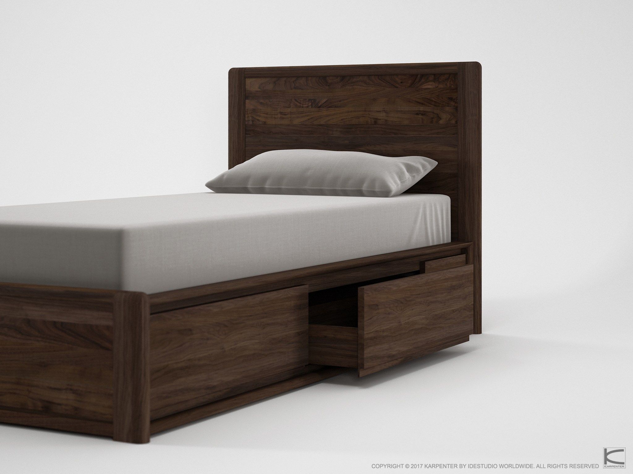 CIRCA17 | Single bed By KARPENTER design Hugues Revuelta