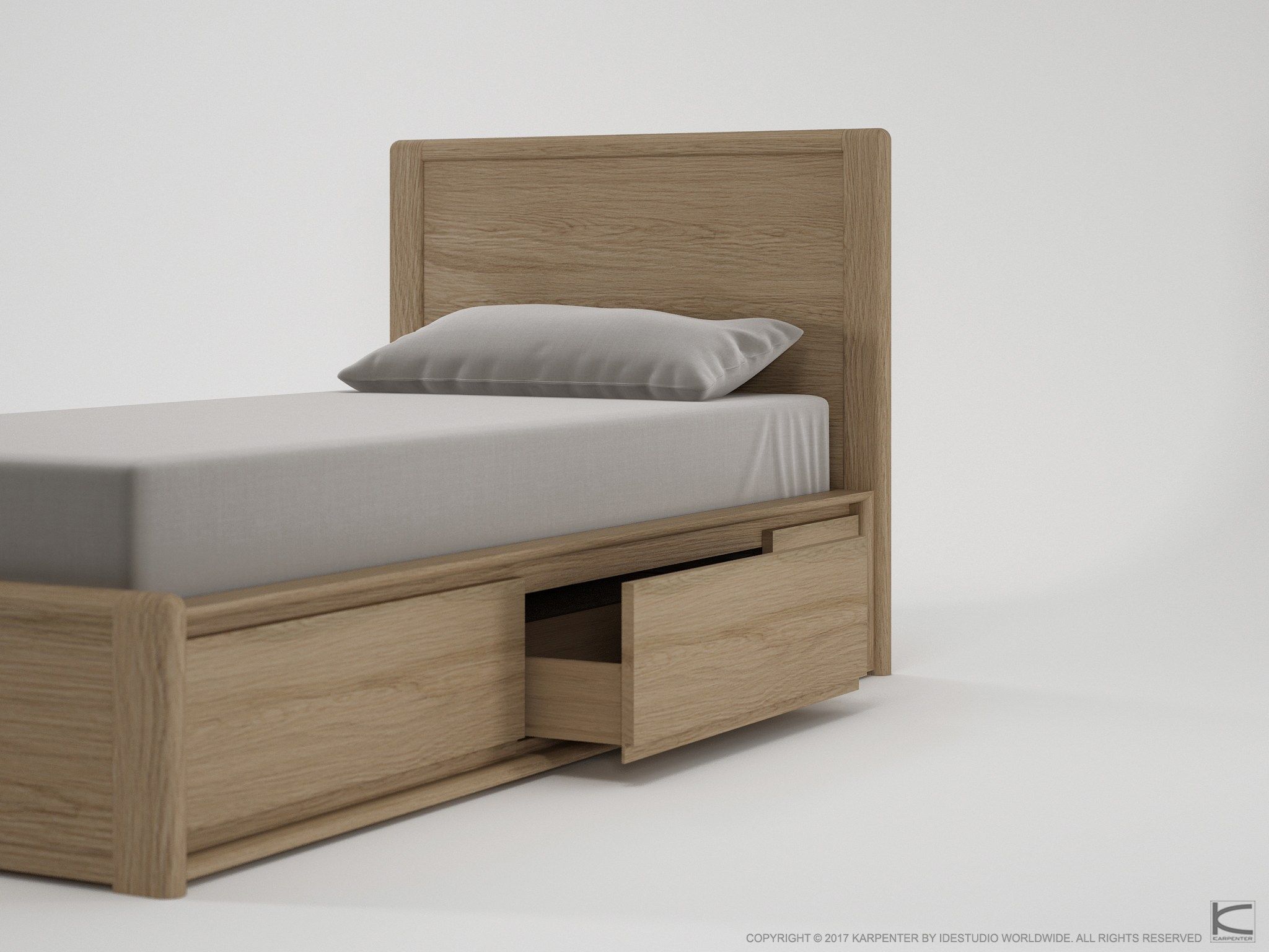 CIRCA17 | Single bed By KARPENTER design Hugues Revuelta