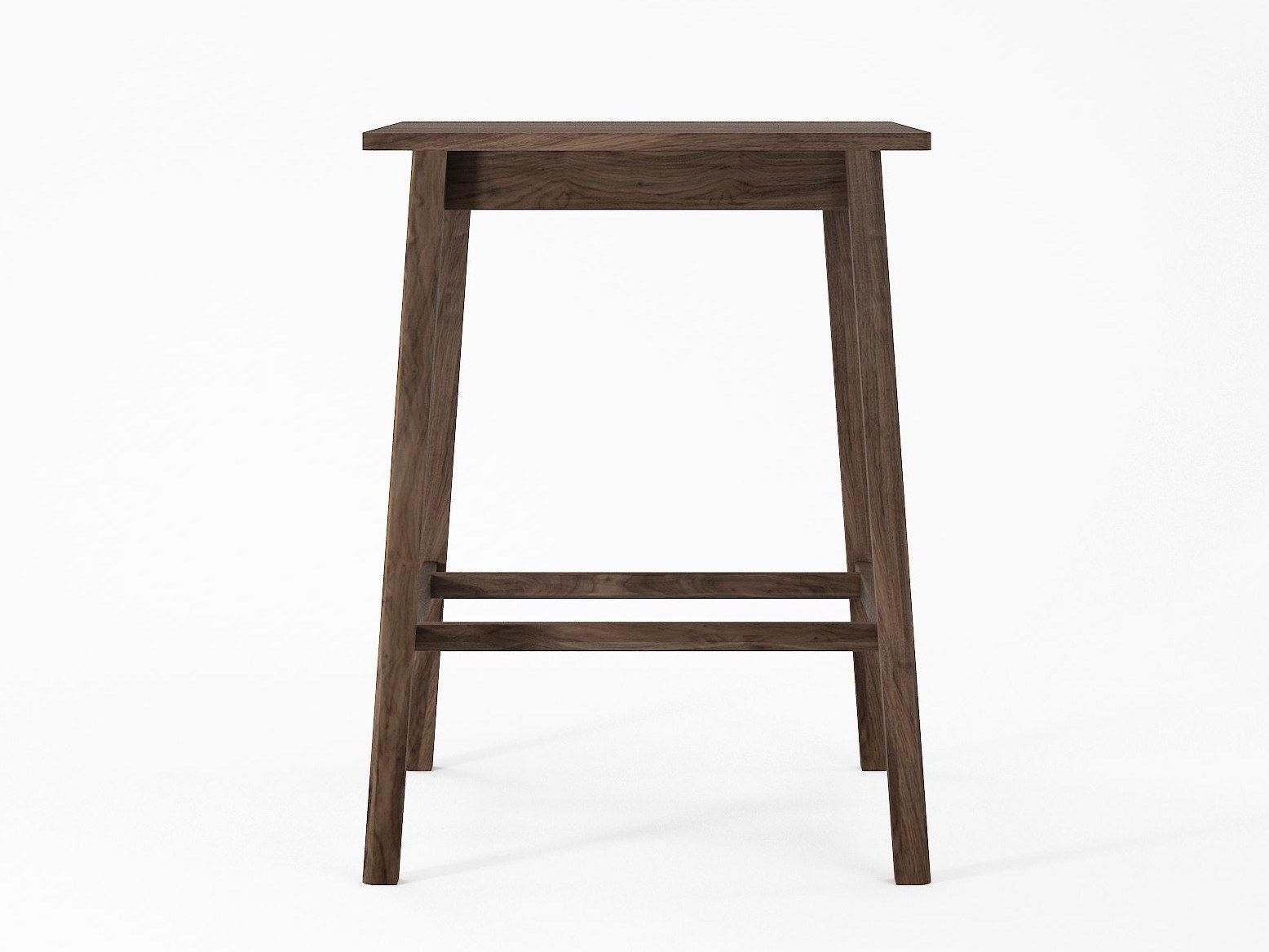 CIRCA17 Square solid wood high table By KARPENTER | design Hugues Revuelta