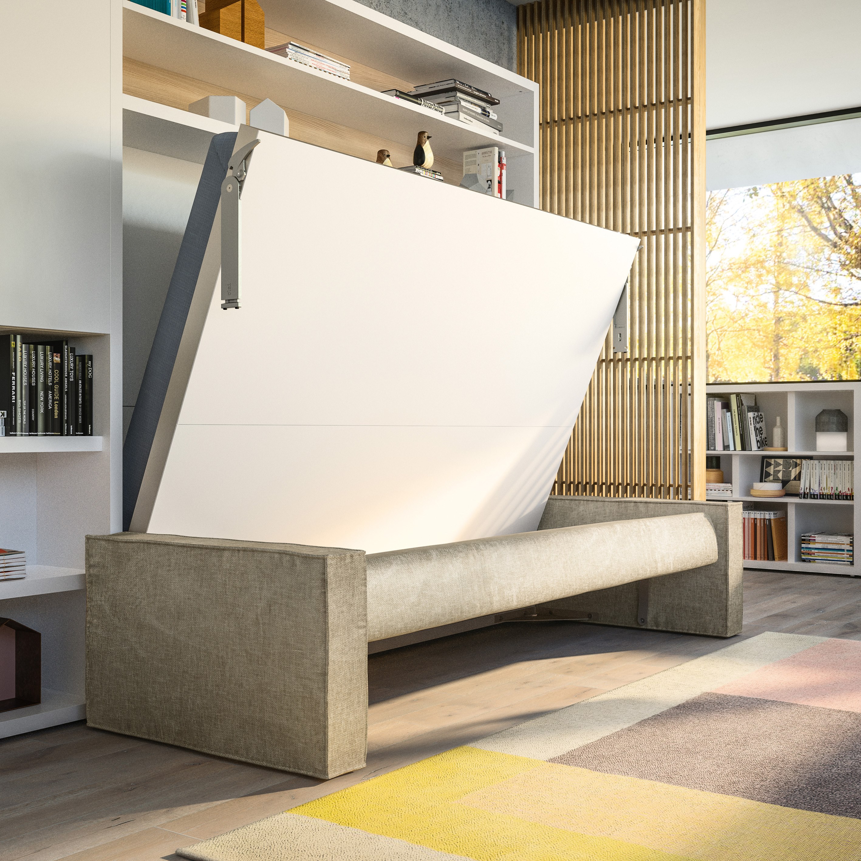 CIRCE SOFA Ensemble mural avec lit escamotable By CLEI | design R&S ...