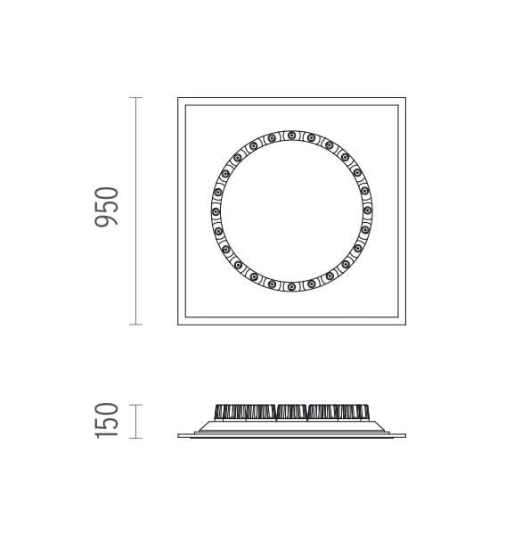 CIRCLE OF LIGHT Linear lighting profile By Flos