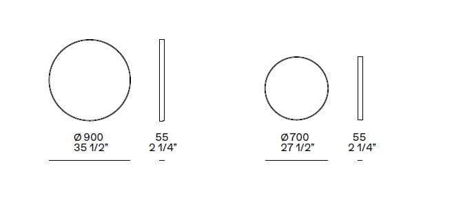 CIRCLE mirror By Poliform