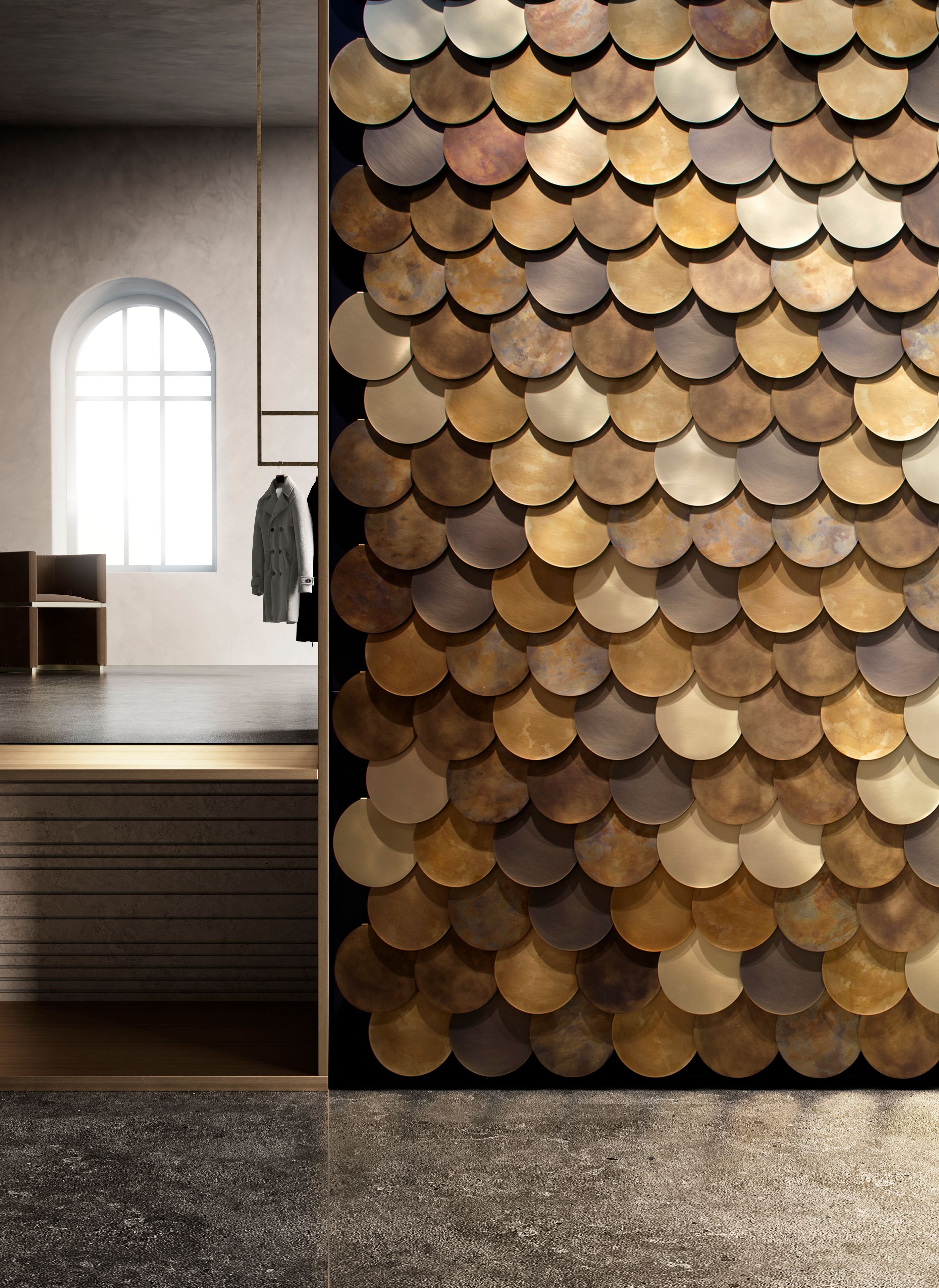 CIRCLE WALL 3D Wall Cladding By DE CASTELLI