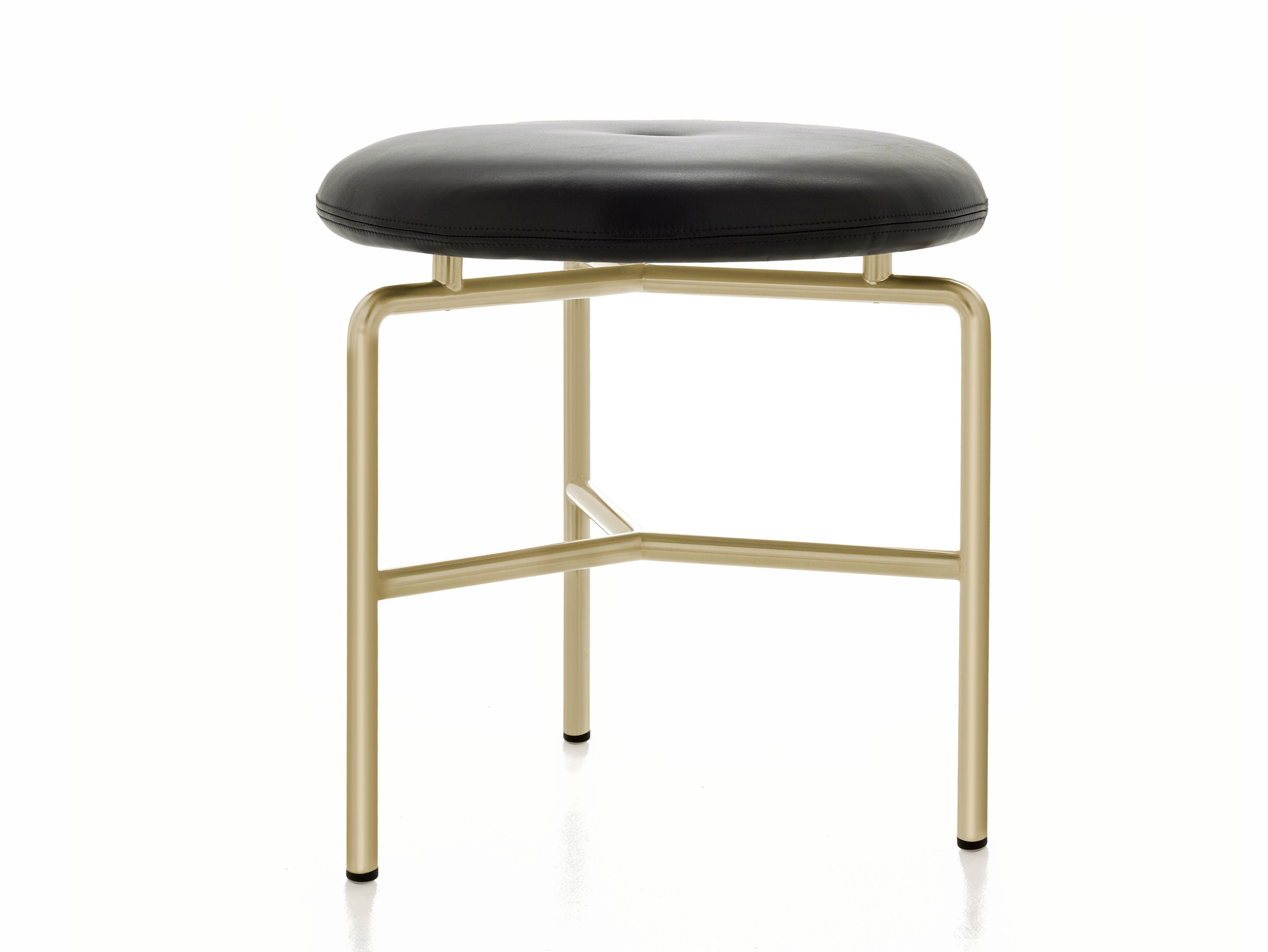 CIRCULAR Upholstered stool with steel base By BassamFellows | design ...