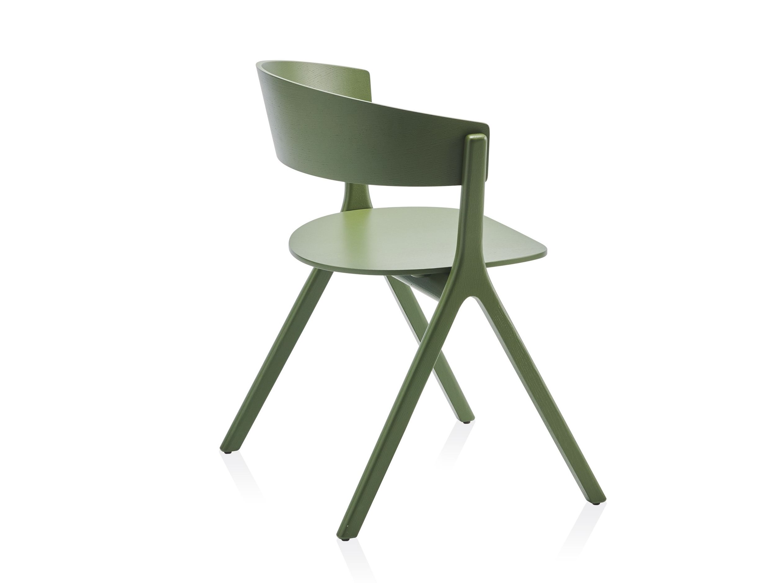 Ash chair CIRCUS WOOD OLIVE GREEN By EDITS