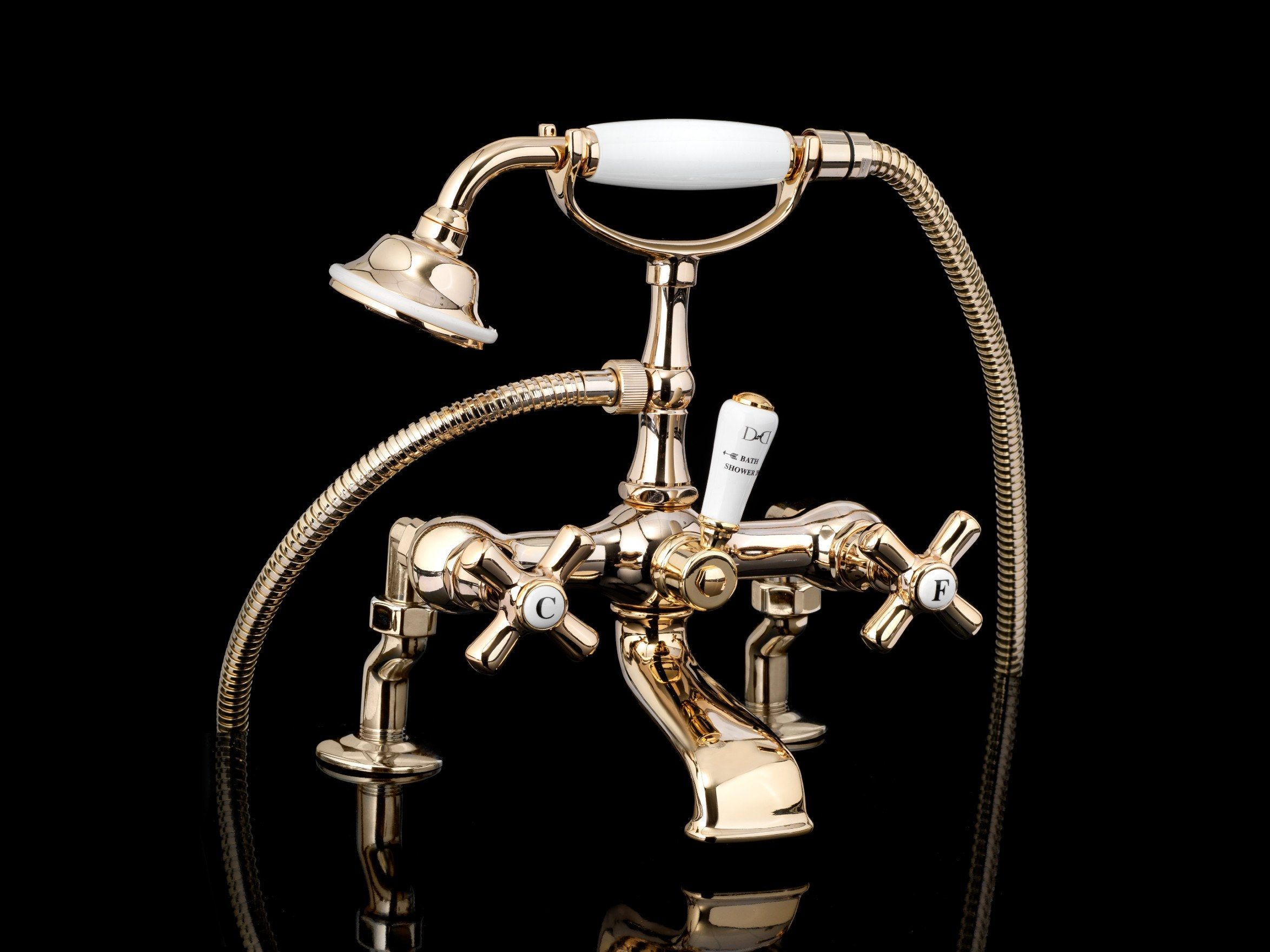 CITY 2 hole floor standing bathtub mixer with hand shower By Devon&Devon