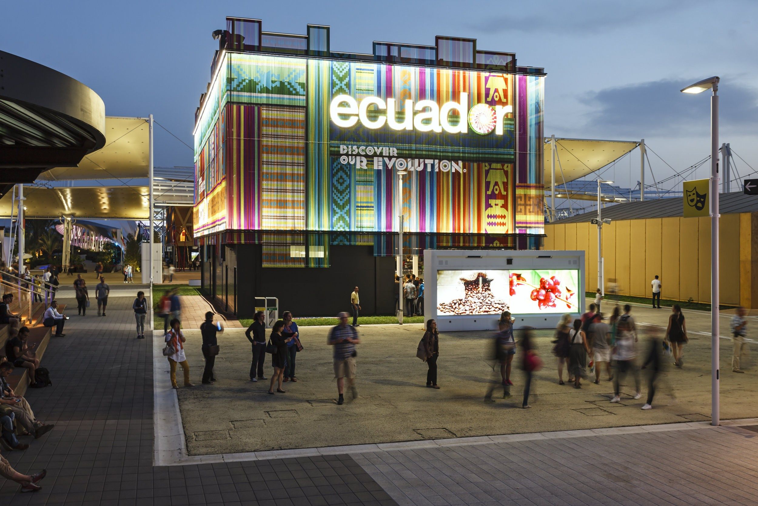 Metal mesh for facade CLADDING EXTERIOR PAVILION By Kriskadecor