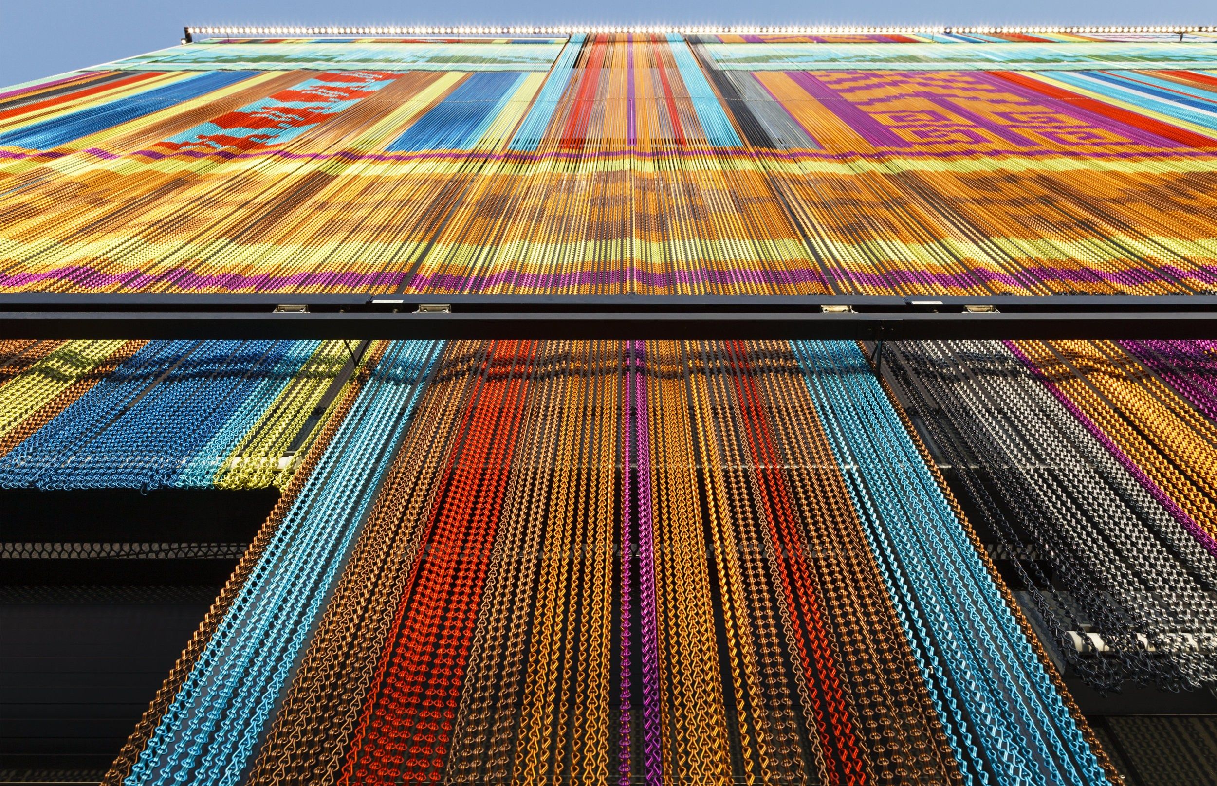 Metal mesh for facade CLADDING EXTERIOR PAVILION By Kriskadecor