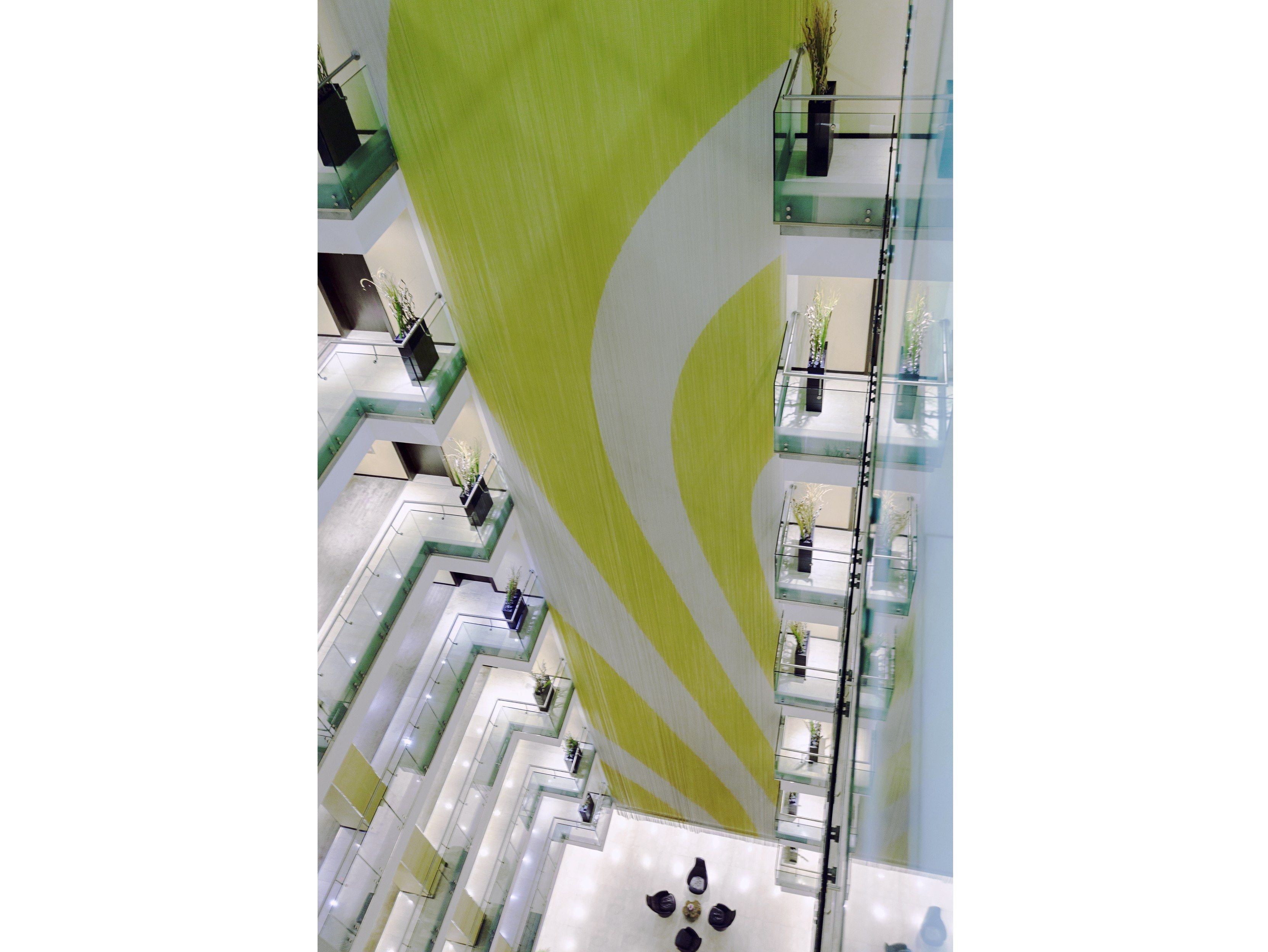 Aluminium chain curtain CLADDING INTERIOR HOTEL By Kriskadecor