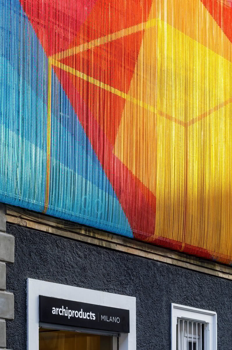 CLADDING REHABILITATION Aluminium chain cladding By Kriskadecor