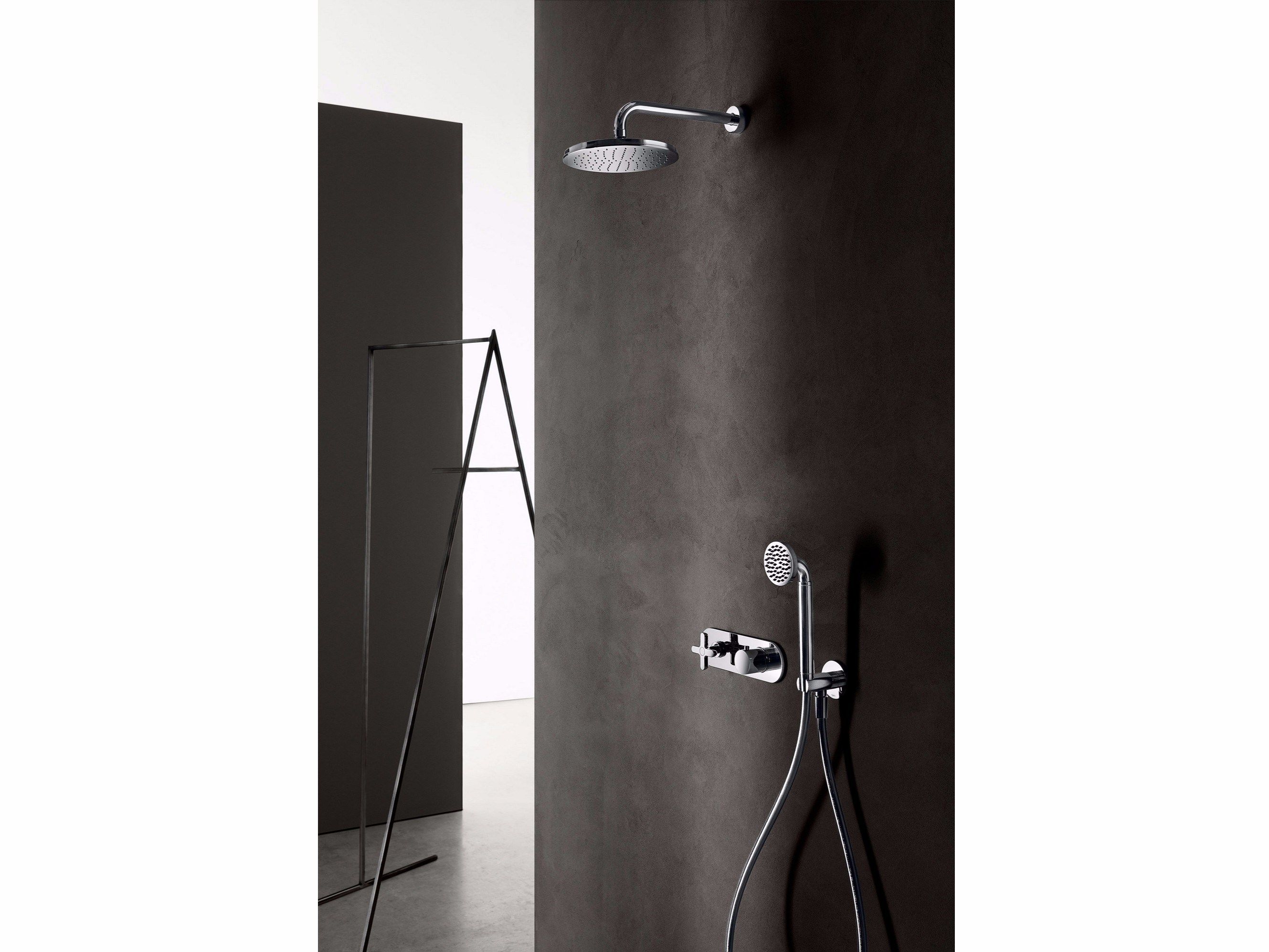 ICONA CLASSIC Shower tap with overhead shower By Fantini Rubinetti