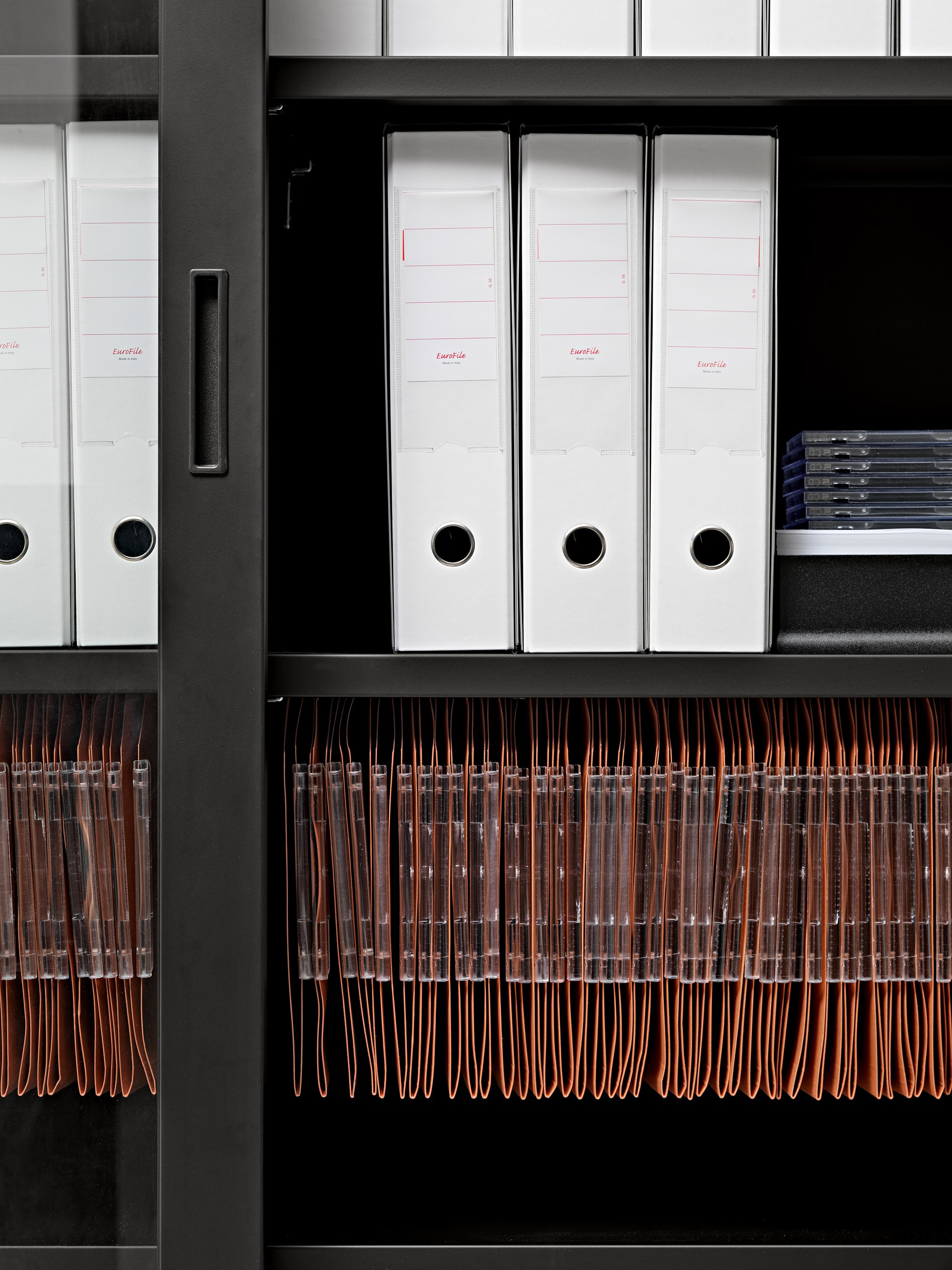 CLASSIC Glass office storage unit with sliding doors By Fantin | design ...