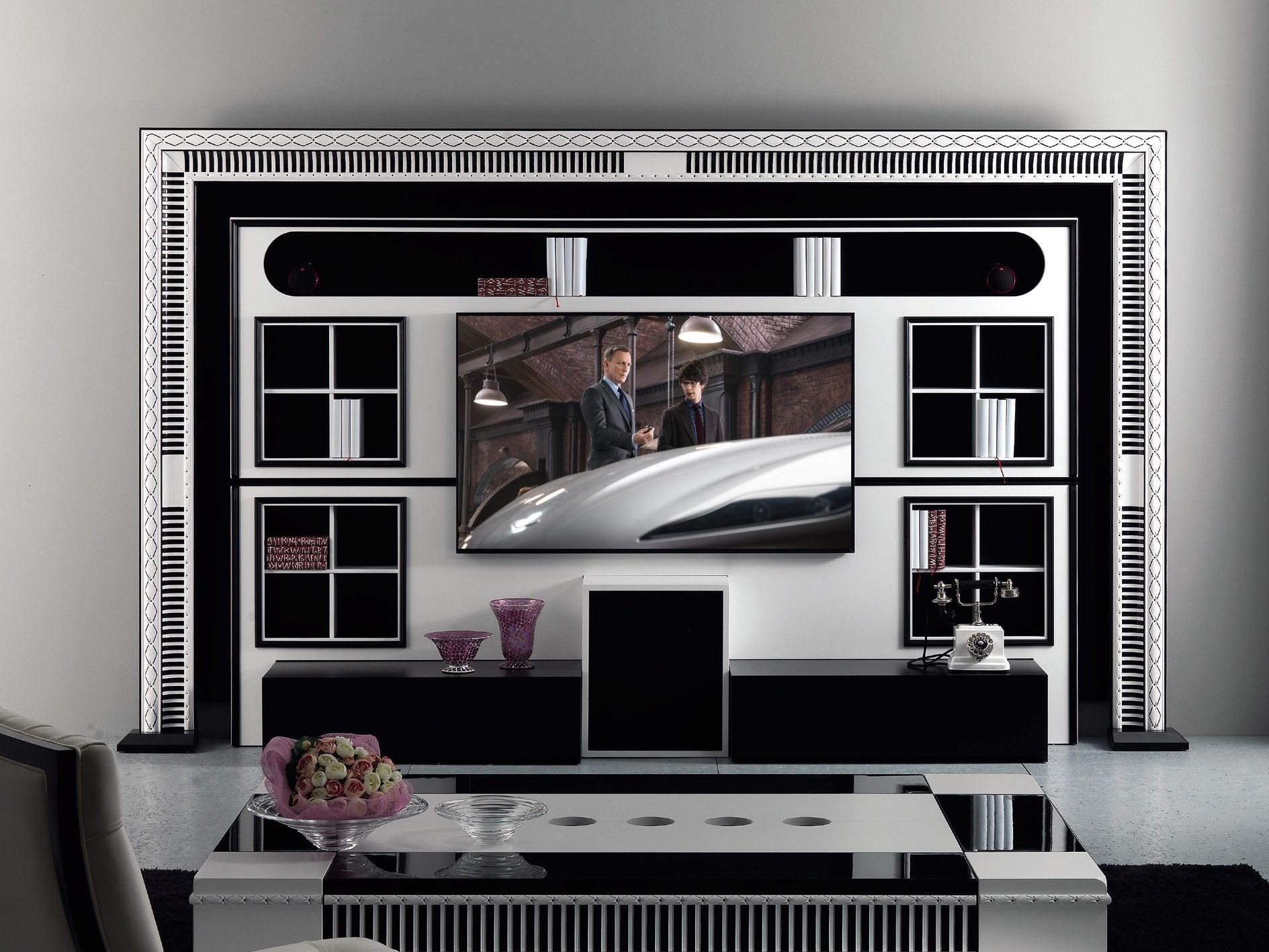 TV wall system CLASSIC THE WALL By Vismara Design