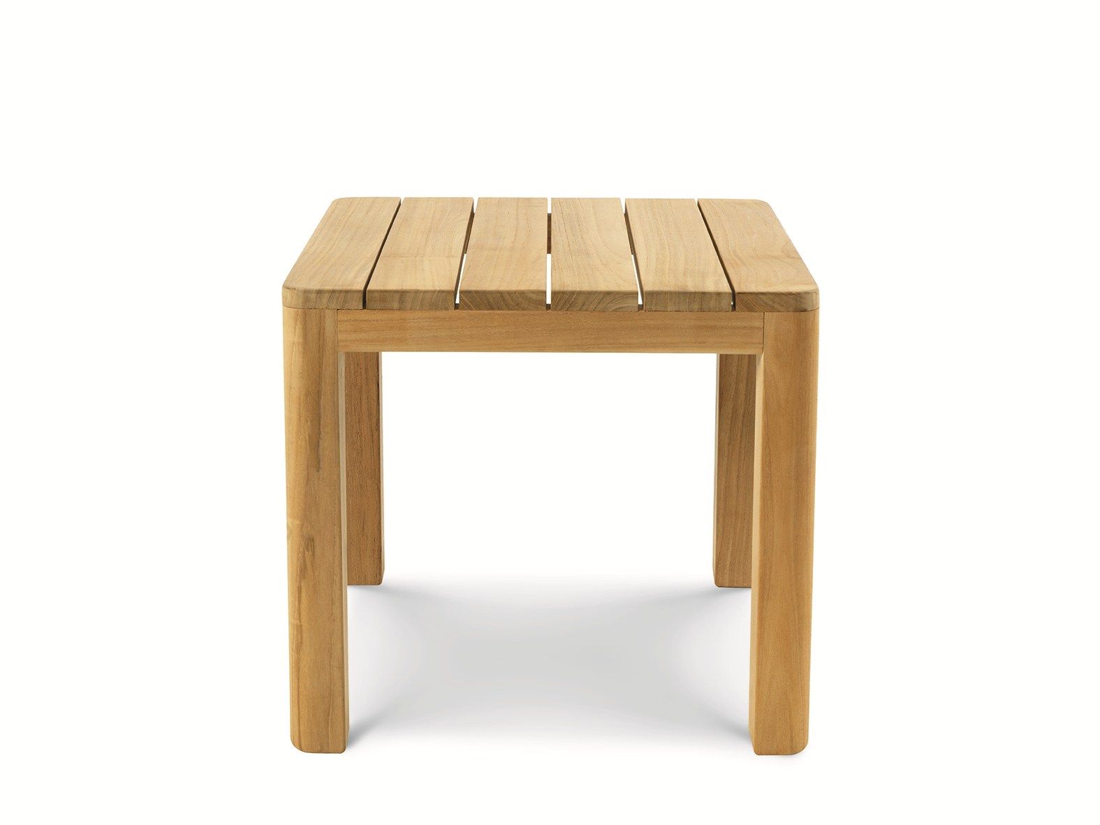 CLAY Low teak garden side table By Ethimo