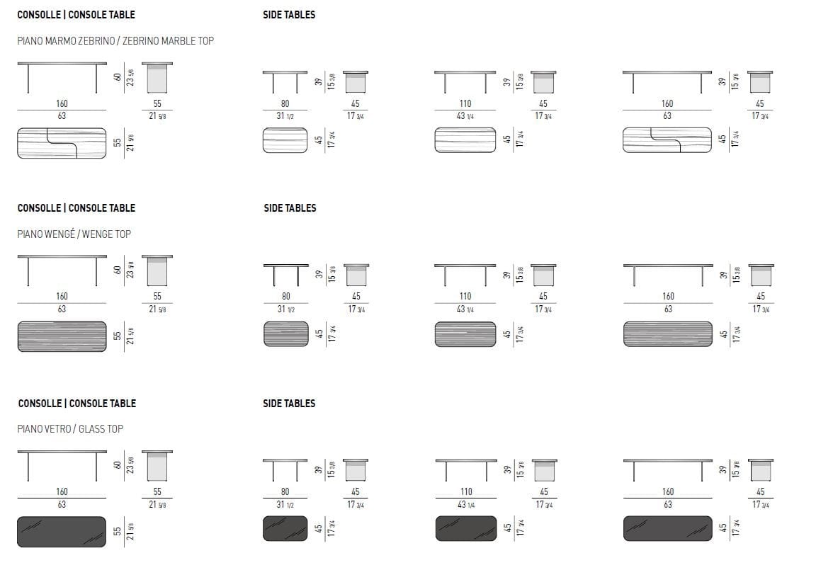 CLIVE Wooden console table / coffee table By Minotti | design Rodolfo ...