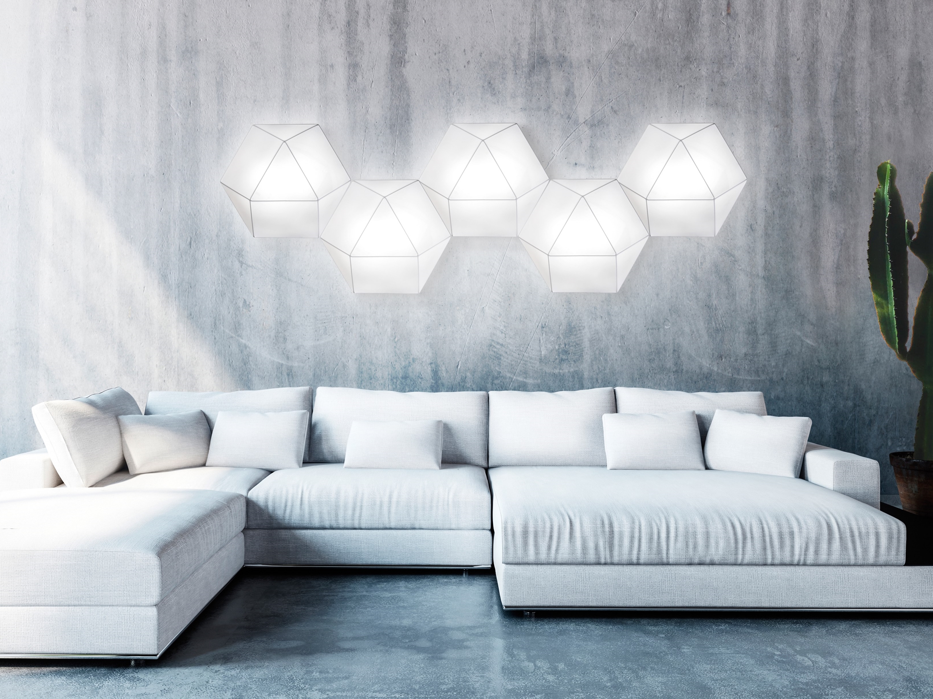 Fabric wall lamp / ceiling lamp CLONE By Ole! Lighting design Fernando ...