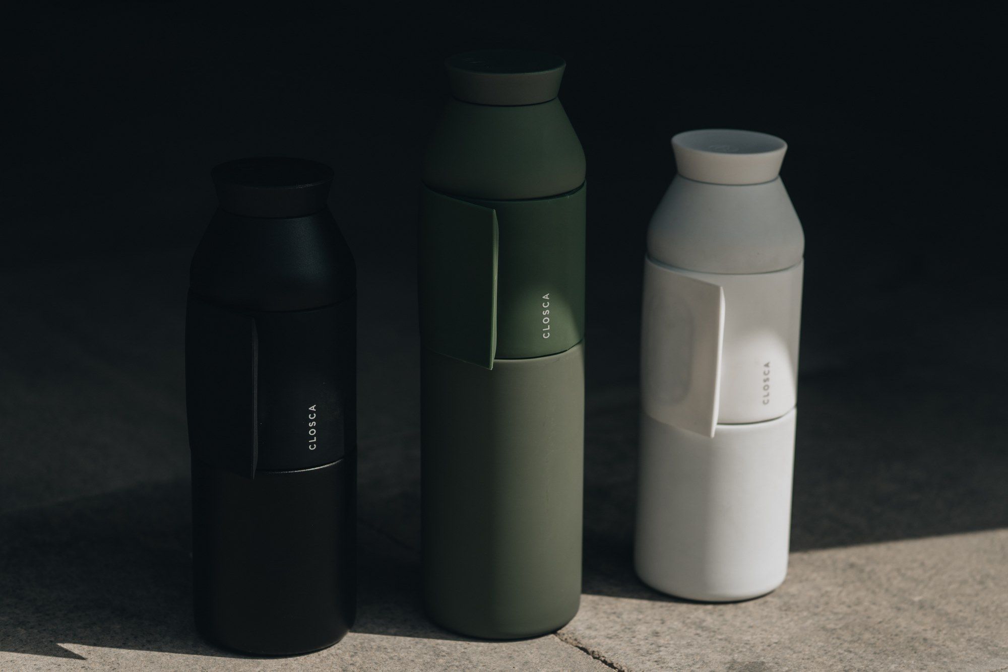 Stainless steel Thermal bottle CLOSCA BOTTLE WAVE By Closca Design