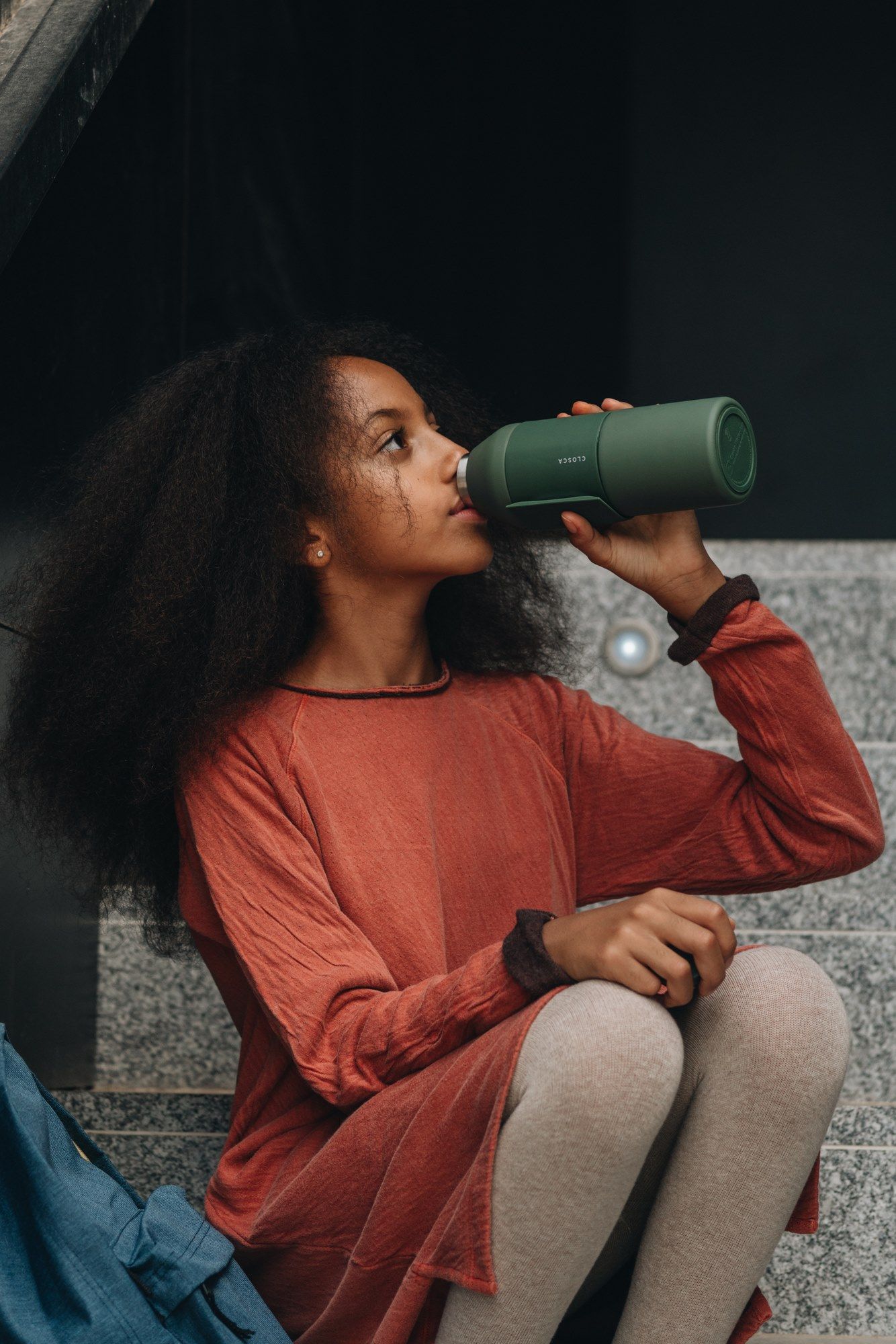 Stainless steel Thermal bottle CLOSCA BOTTLE WAVE By Closca Design