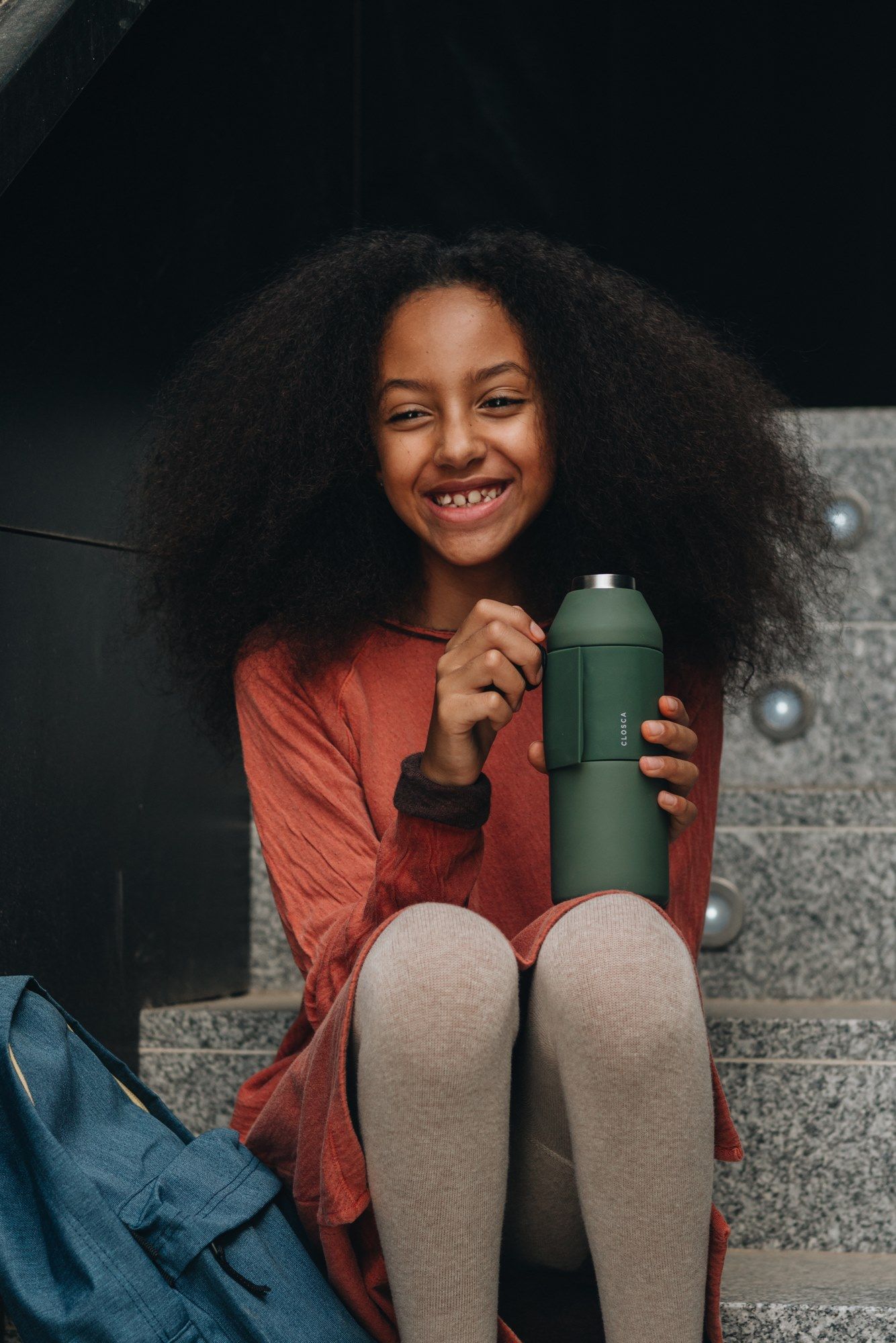 Stainless steel Thermal bottle CLOSCA BOTTLE WAVE By Closca Design