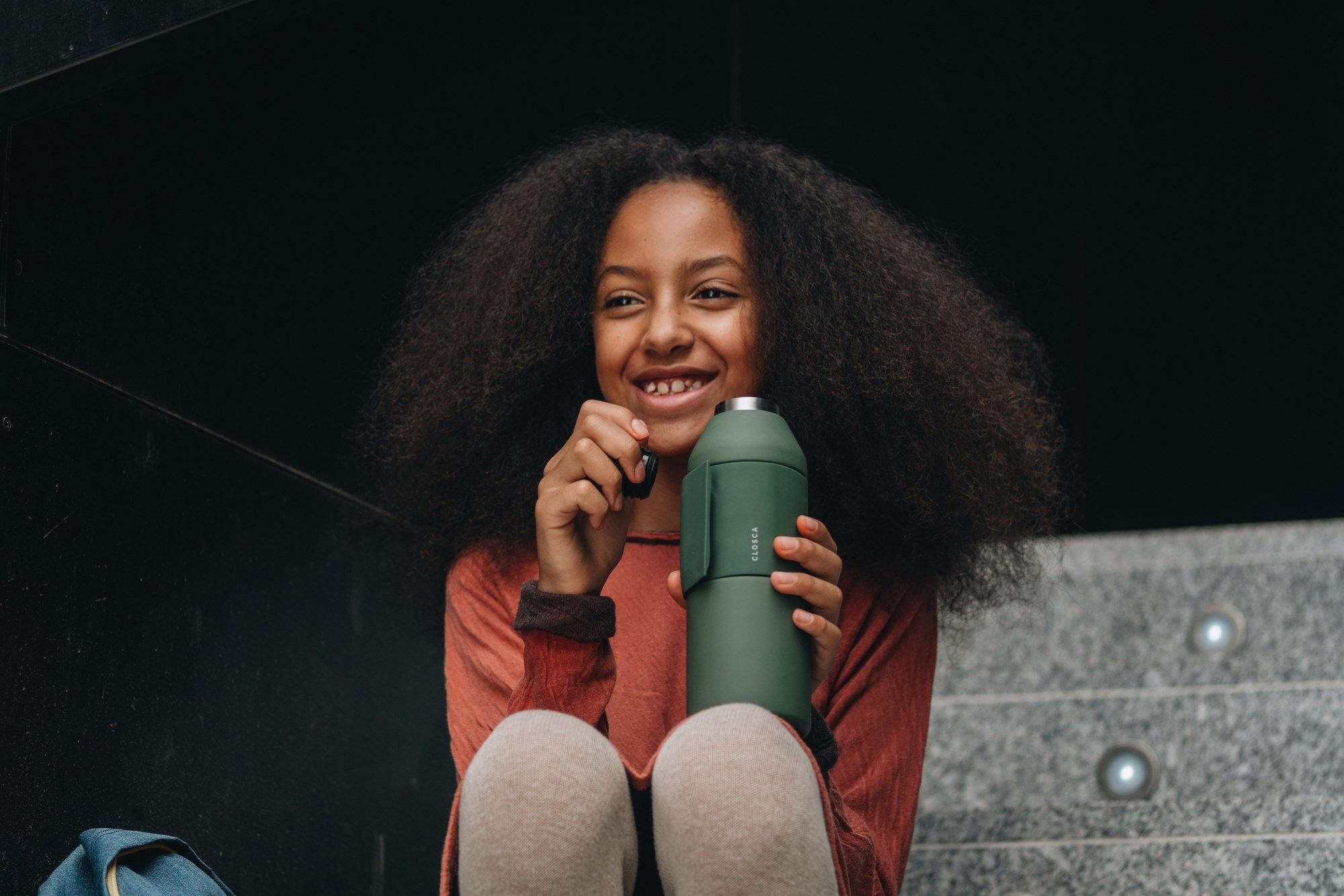 Stainless steel Thermal bottle CLOSCA BOTTLE WAVE By Closca Design