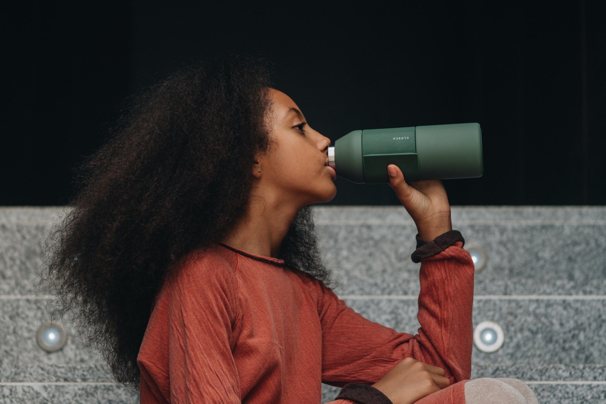 Stainless steel Thermal bottle CLOSCA BOTTLE WAVE By Closca Design