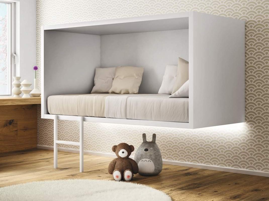 Suspended kids single bed CLOUD By Lago design Daniele Lago
