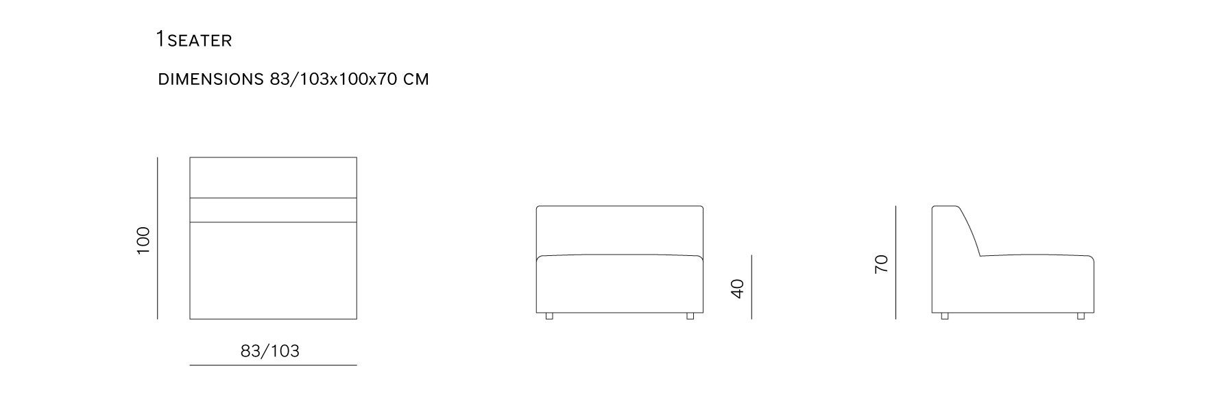 CLOUD Modular sofa By Prostoria