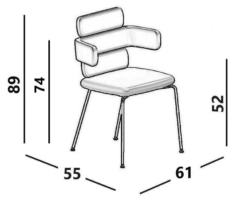 CLUSTER | Chair with armrests Cluster Collection By Luxy design Luigi ...