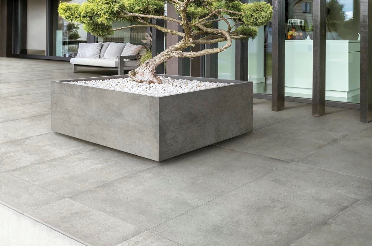 CM2 TEKNOSTONE - LIGHT GREY Porcelain stoneware outdoor floor tiles ...