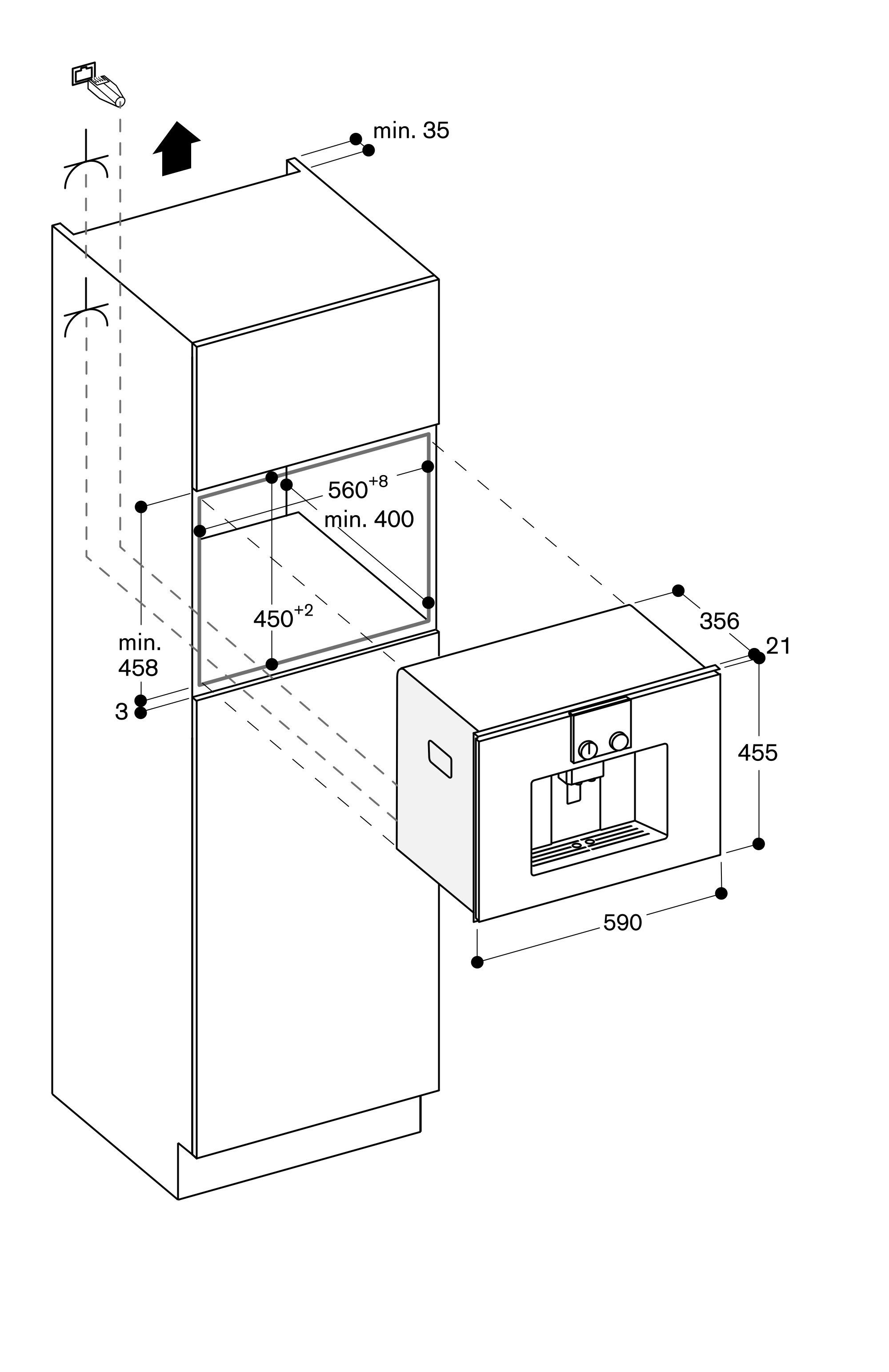 CMP250112 | Coffee machine Automatic built-in coffee machine By Gaggenau