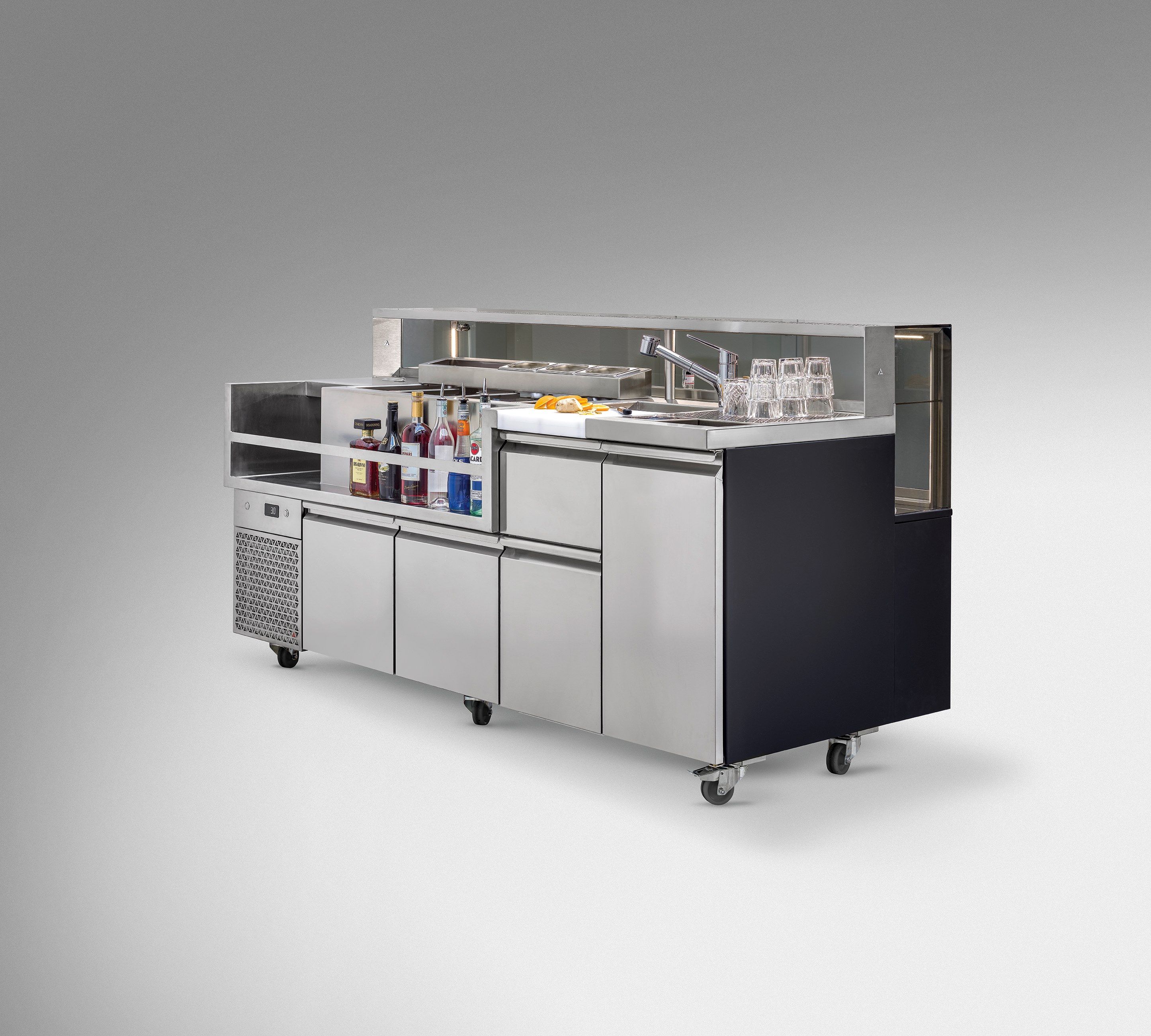 COCKTAIL STATION Stainless steel bar counter By Prisma | design Franco ...