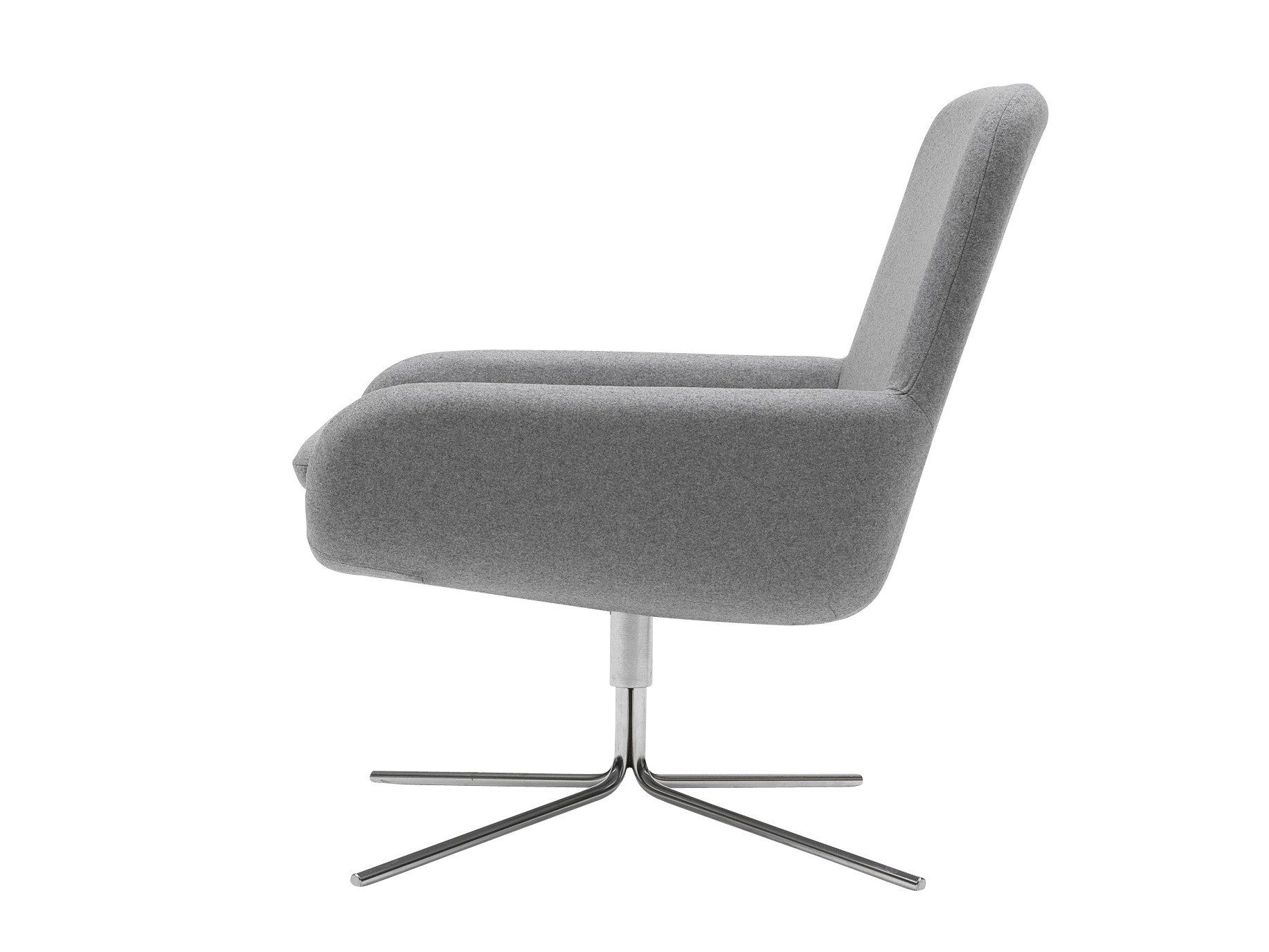 COCO Swivel easy chair with spoke base By SOFTLINE | design Busk + Hertzog