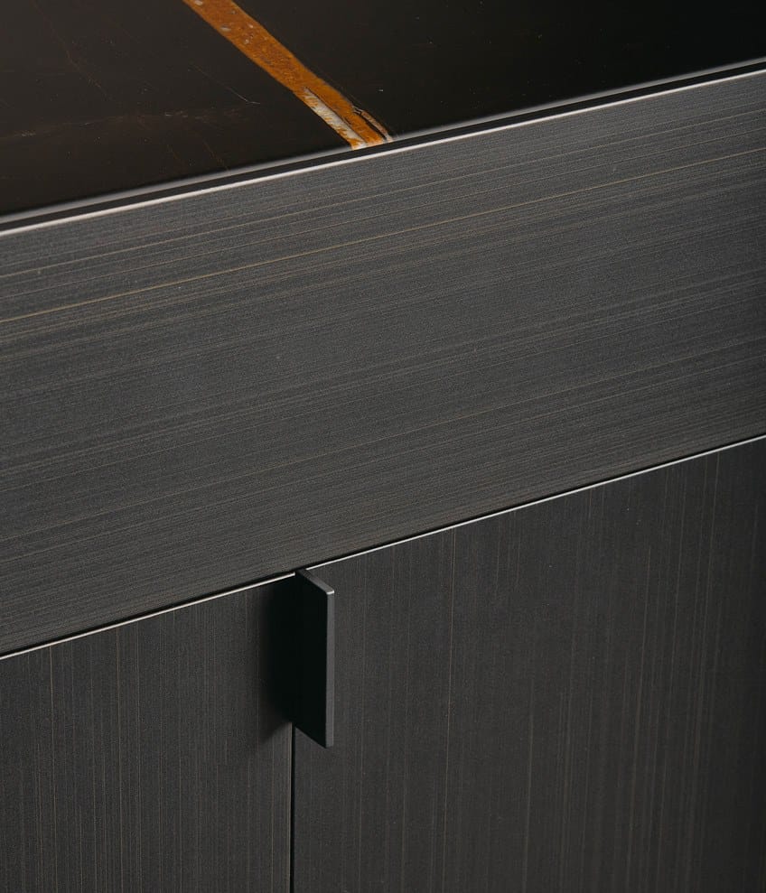 CODE Wooden highboard with doors By Poliform