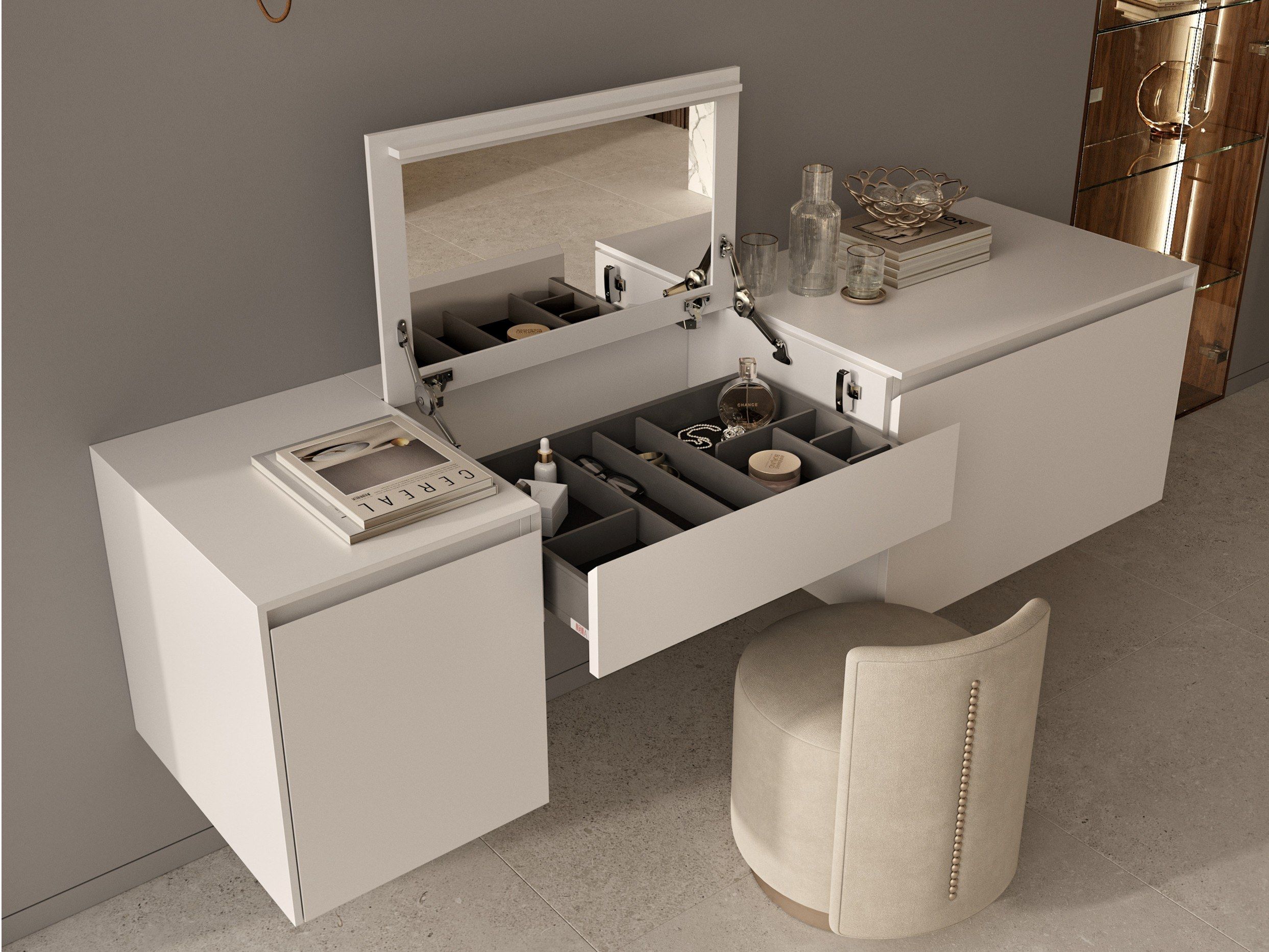 Solid Surface dressing table COIFFEUSE By MOMA Design