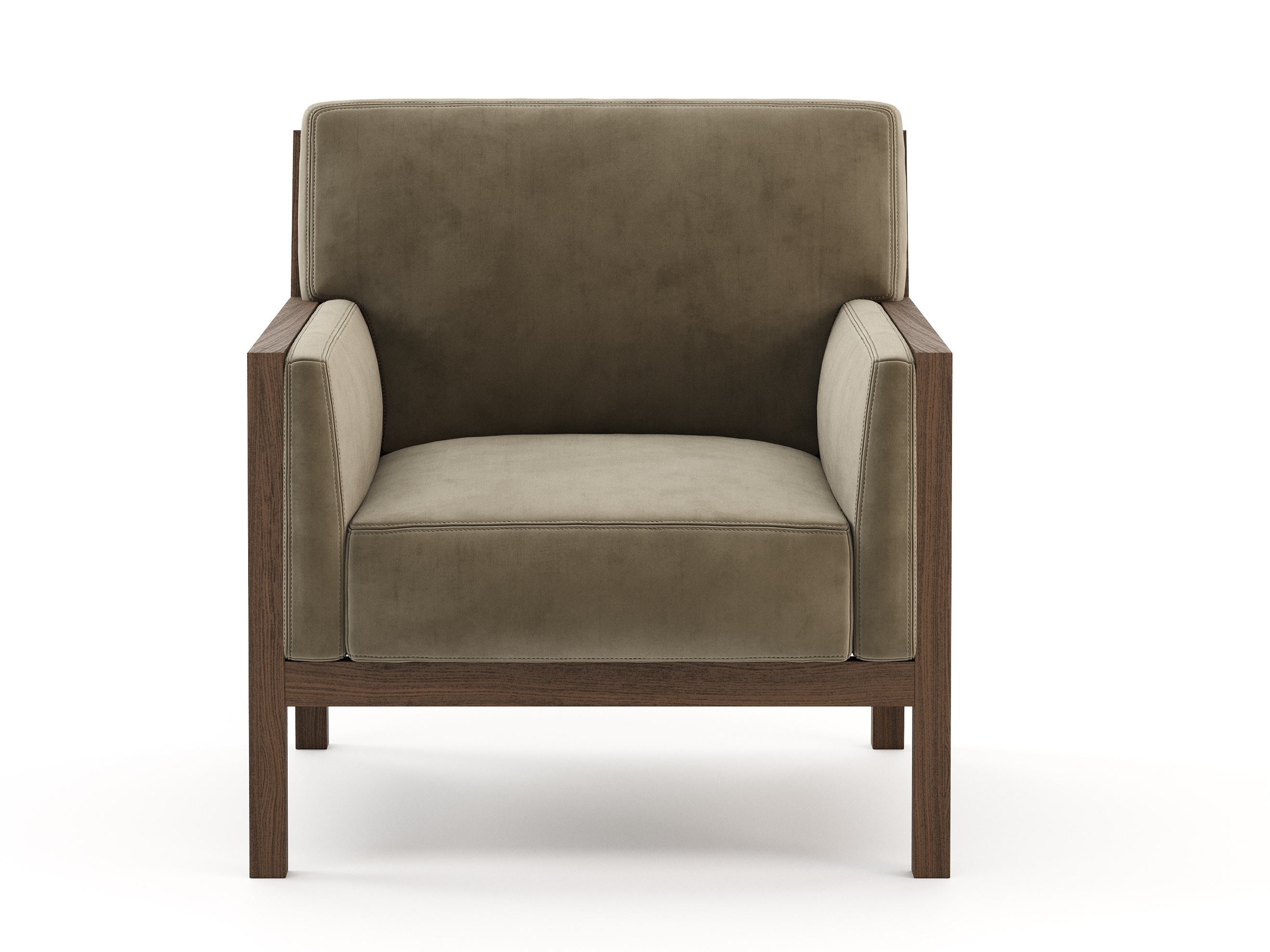 Velvet armchair with armrests COLE By Laskasas