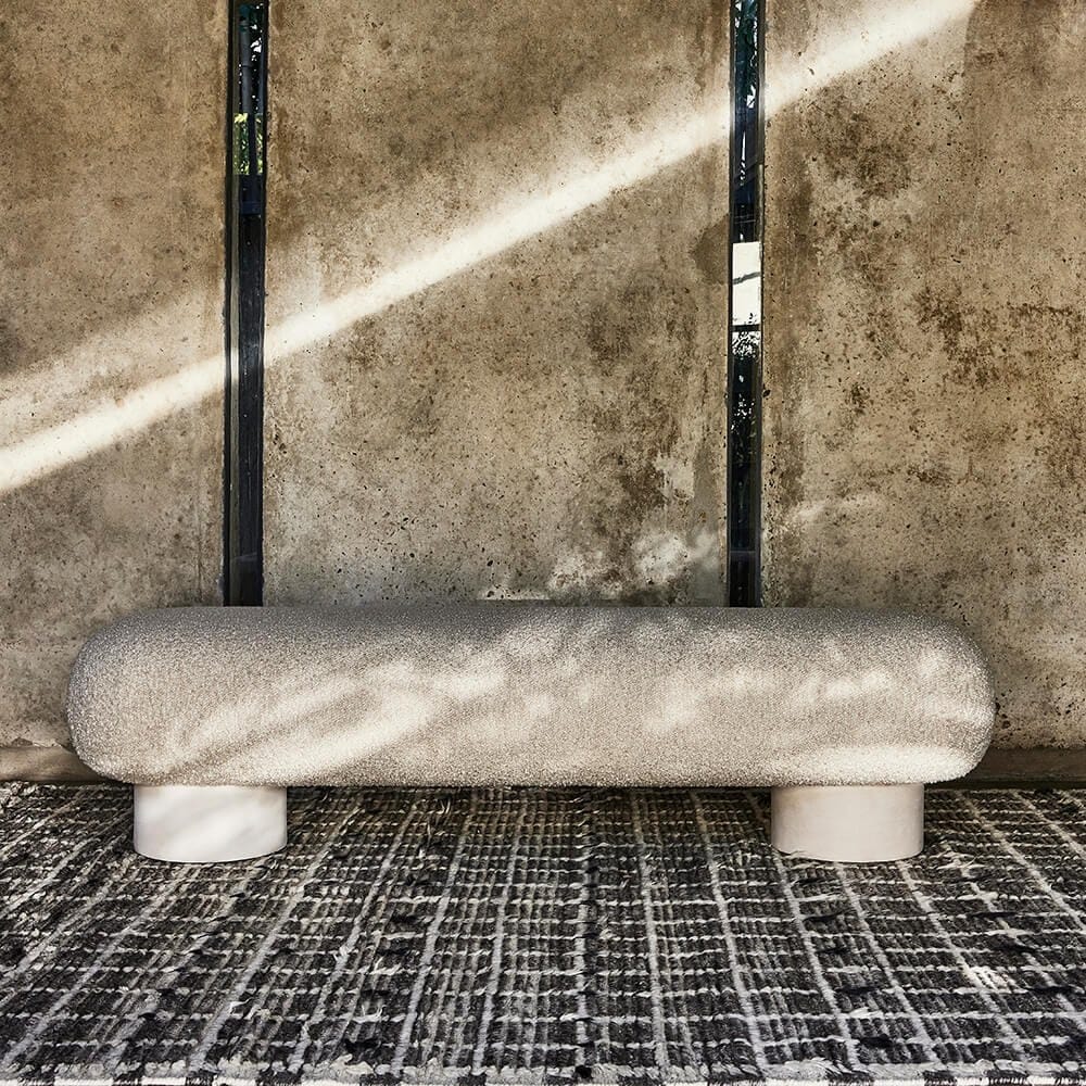 COLINA Resin bench By Kelly Wearstler